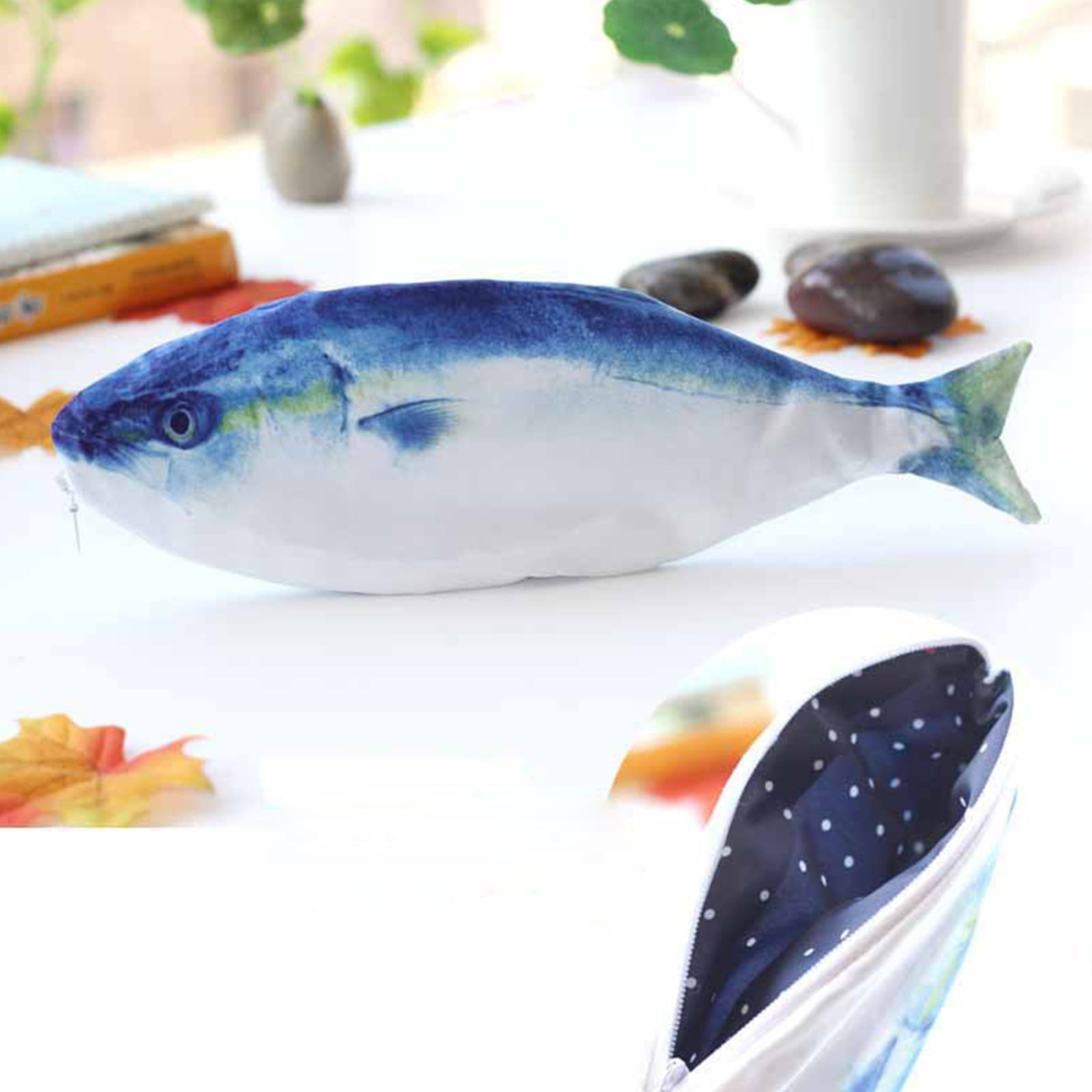 Clearance！ Gbayxj Creative Fish Pen Bag Lifelike Fish Cosmetic Bag with ...