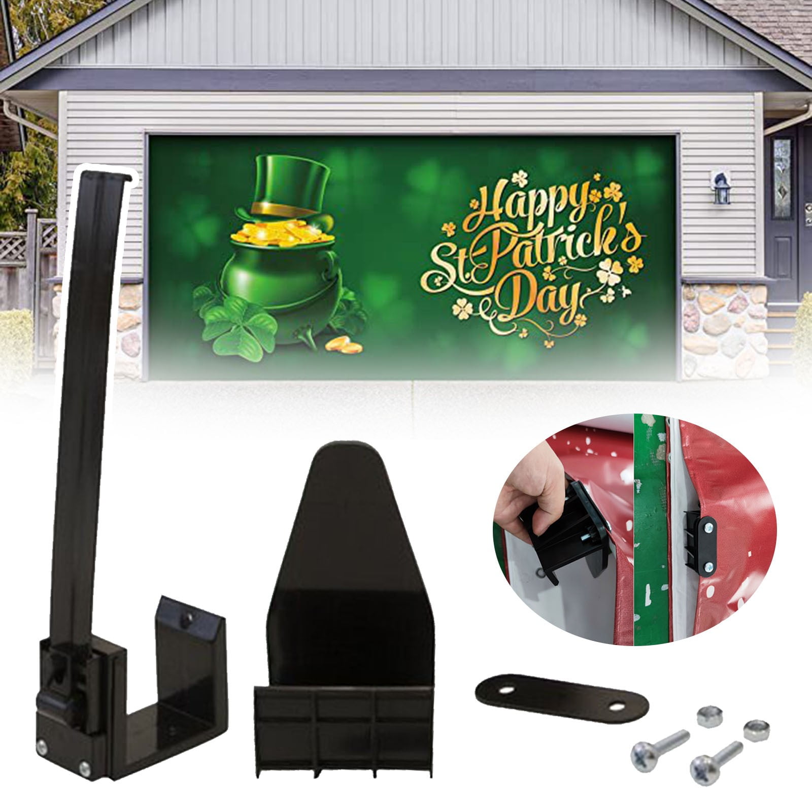 Clearance！ Gbayxj Garage Door Banner Clamps 6 Pcs Christmas Springed ...