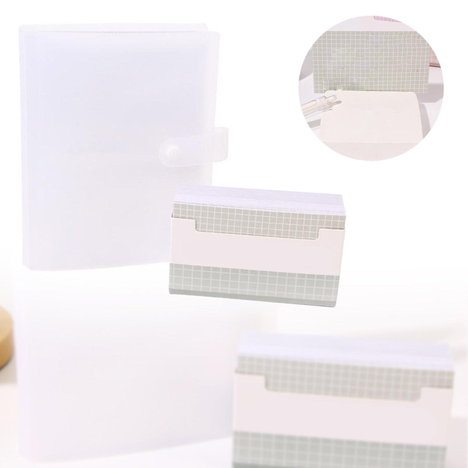 GBAYXJ Index Card Organizer Index Cards Clear Plastic Holder Organizer ...