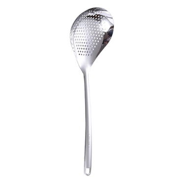 304 Stainless Steel Slotted Spoon Long Handle Pepper Big Slotted Spoon ...