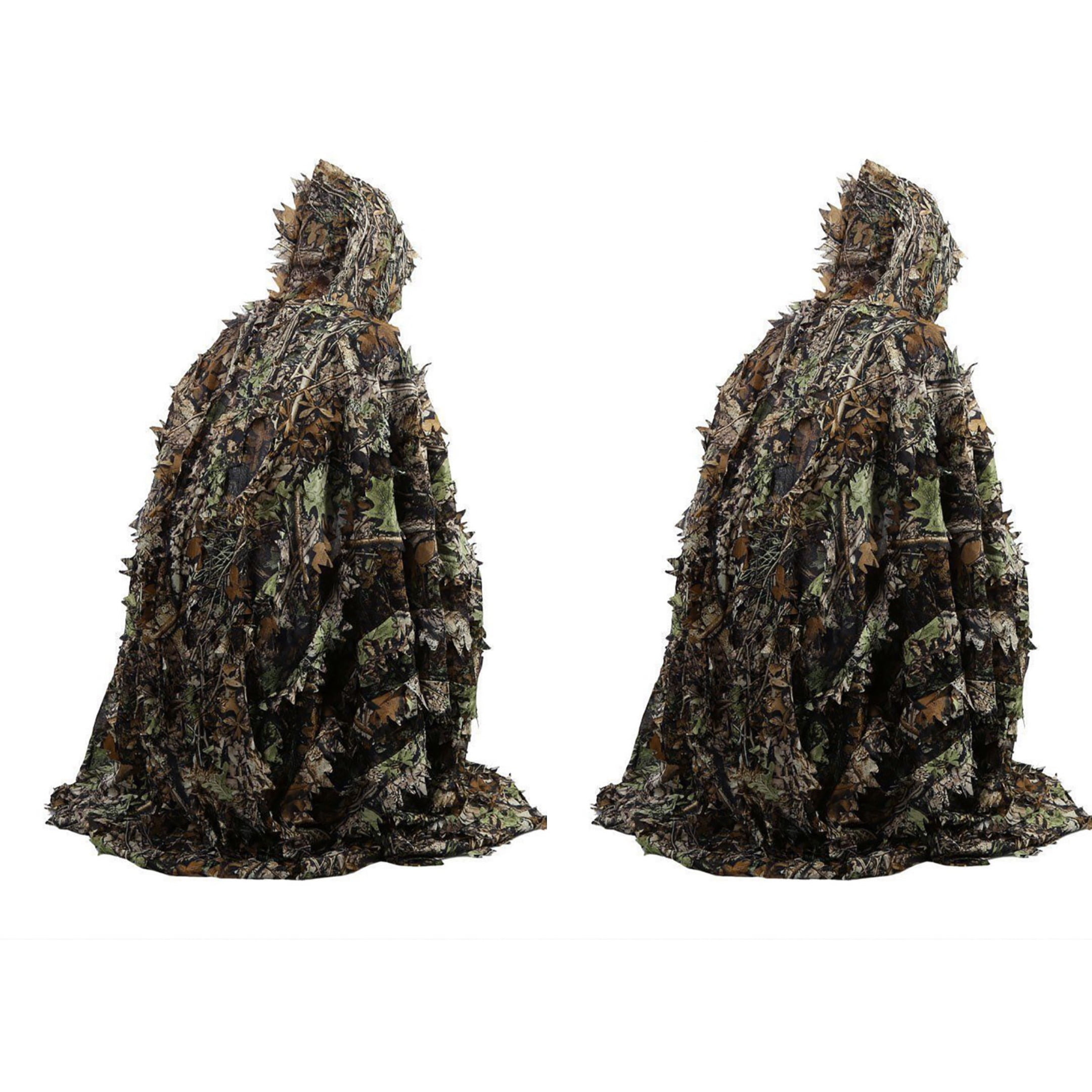 Clearance Ghillie Suit,2pc 3D Camouflage Hunting Apparel Including Jacket,Ghillie Suit 3D Leafy ...