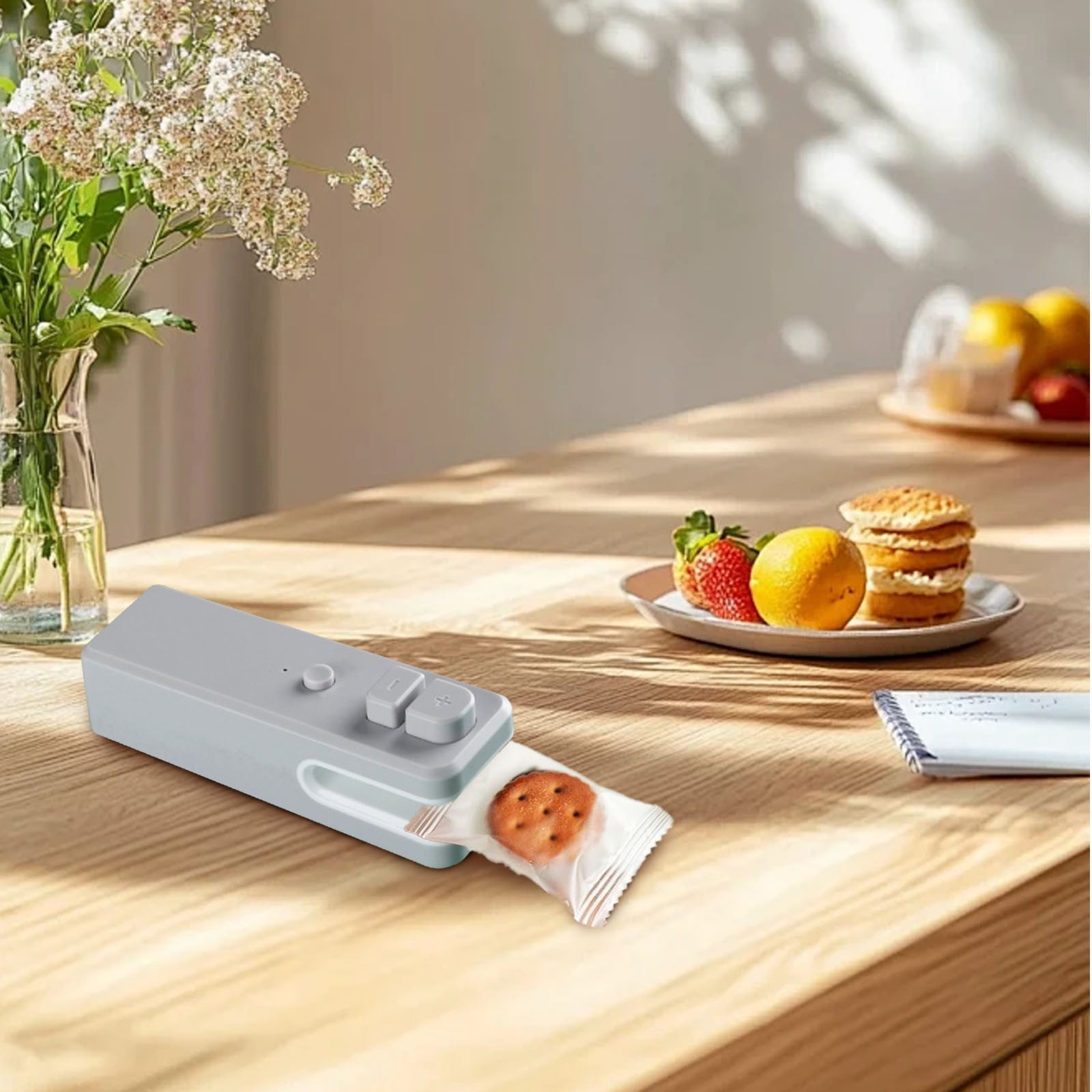 Clearance! Ghxbdy Grey Bag Sealer Rechargeable Bag Cutter And Sealer ...