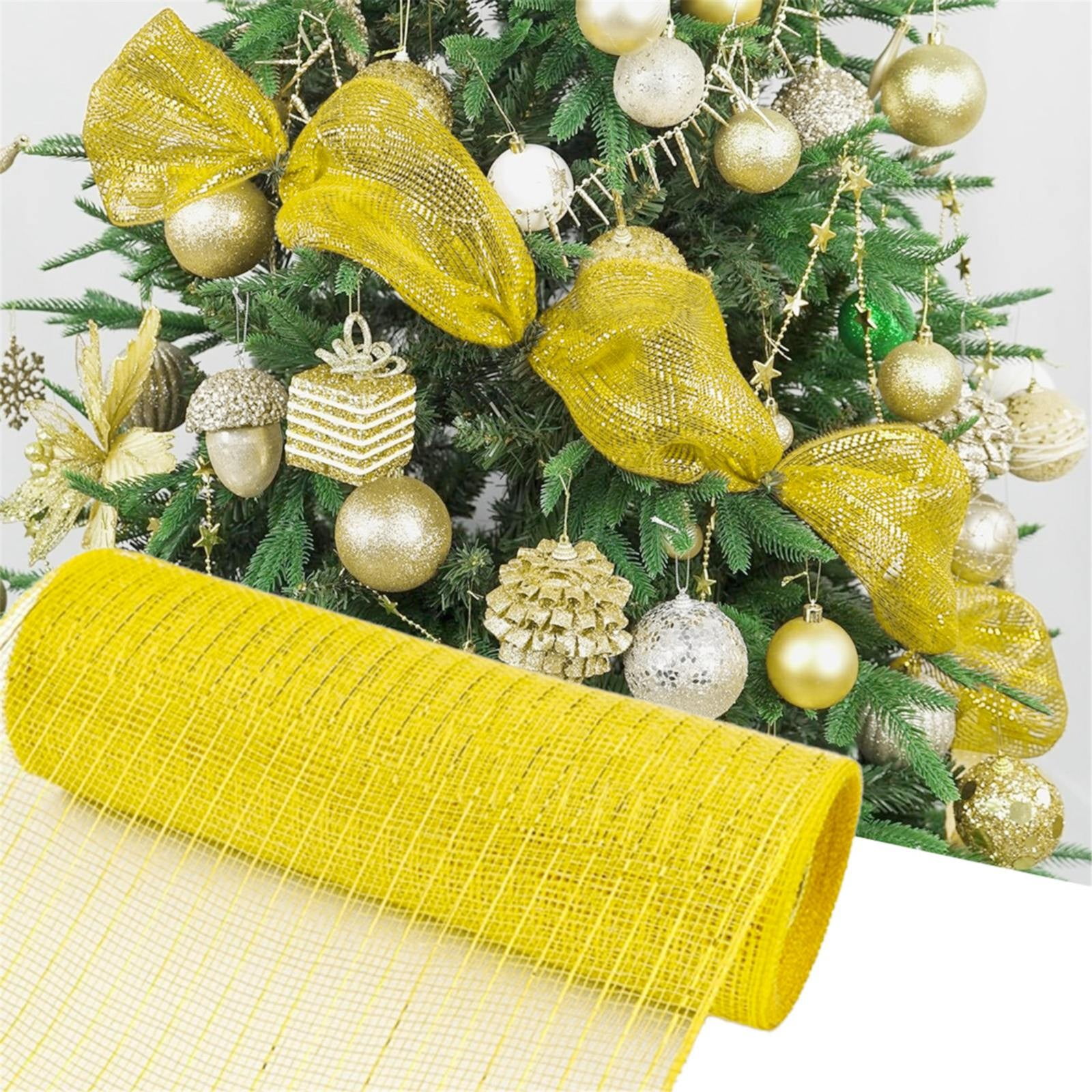 Clearance Gift Wrapping Paper under $5,Poly Deco Mesh Wrap Metallic ...