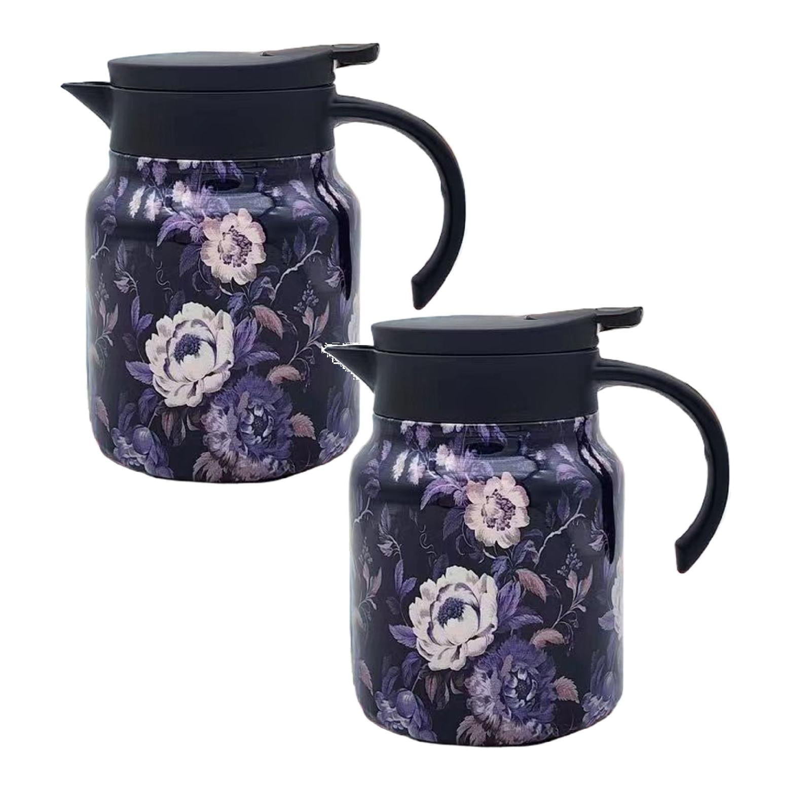 Clearance Glass&Bottle under $20 Tea Pot Vintage Floral Pattern Tea Pot ...