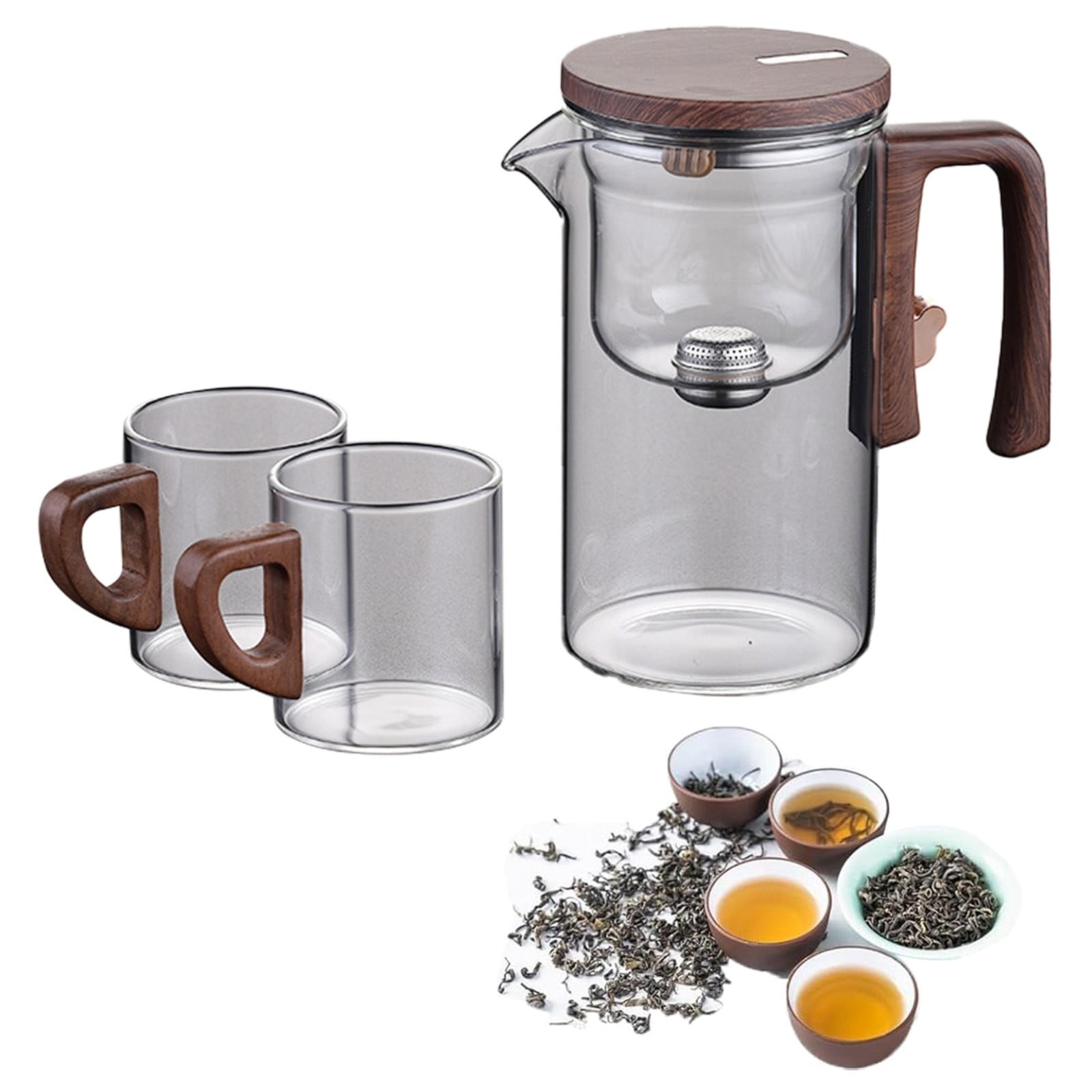 Clearance Glass&Bottle under $30,Water Separation Glass Teapot With ...