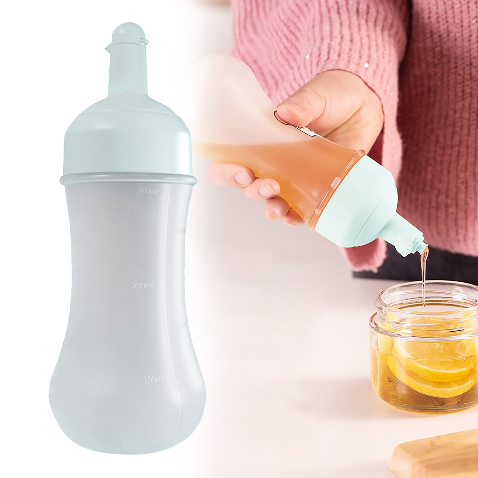 Clearance Glass&Bottle under $5 Condiment Bottles Bottle Scale Marked ...