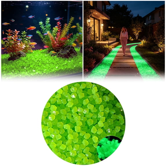 Clearance! Glow In The Dark Rocks Fish Tank Accessories 1000Pcs ...