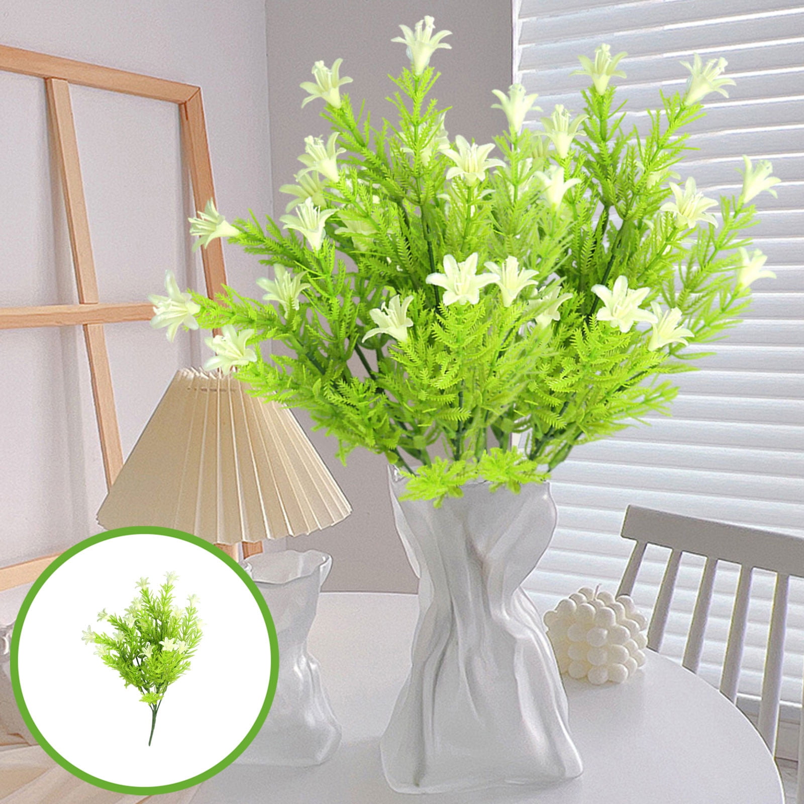Clearance! Gmogad Artificial Lilies Flowers Fake Plastic Greenery ...