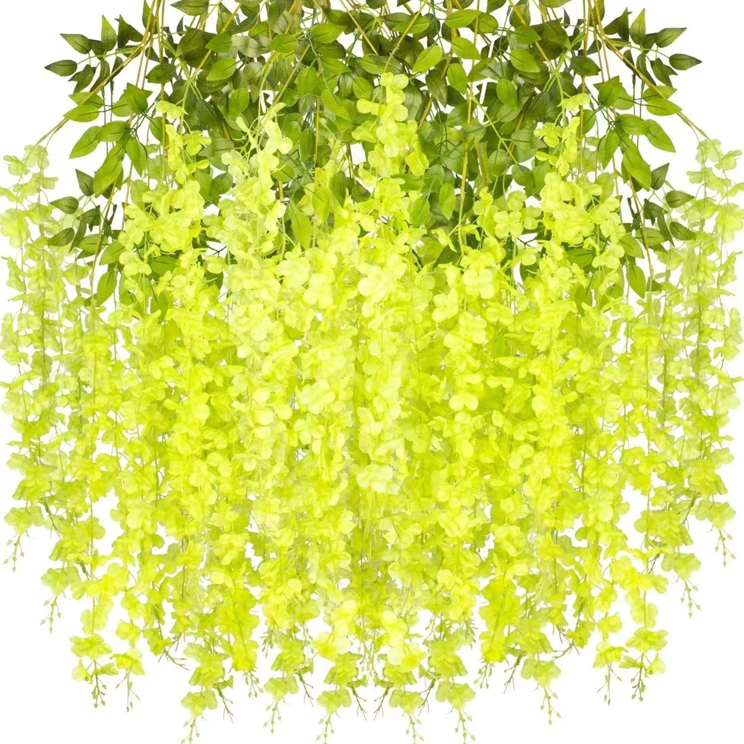 Gmogad Artificial Violet Flowers Wall Hanging Garland - Realistic Silk ...