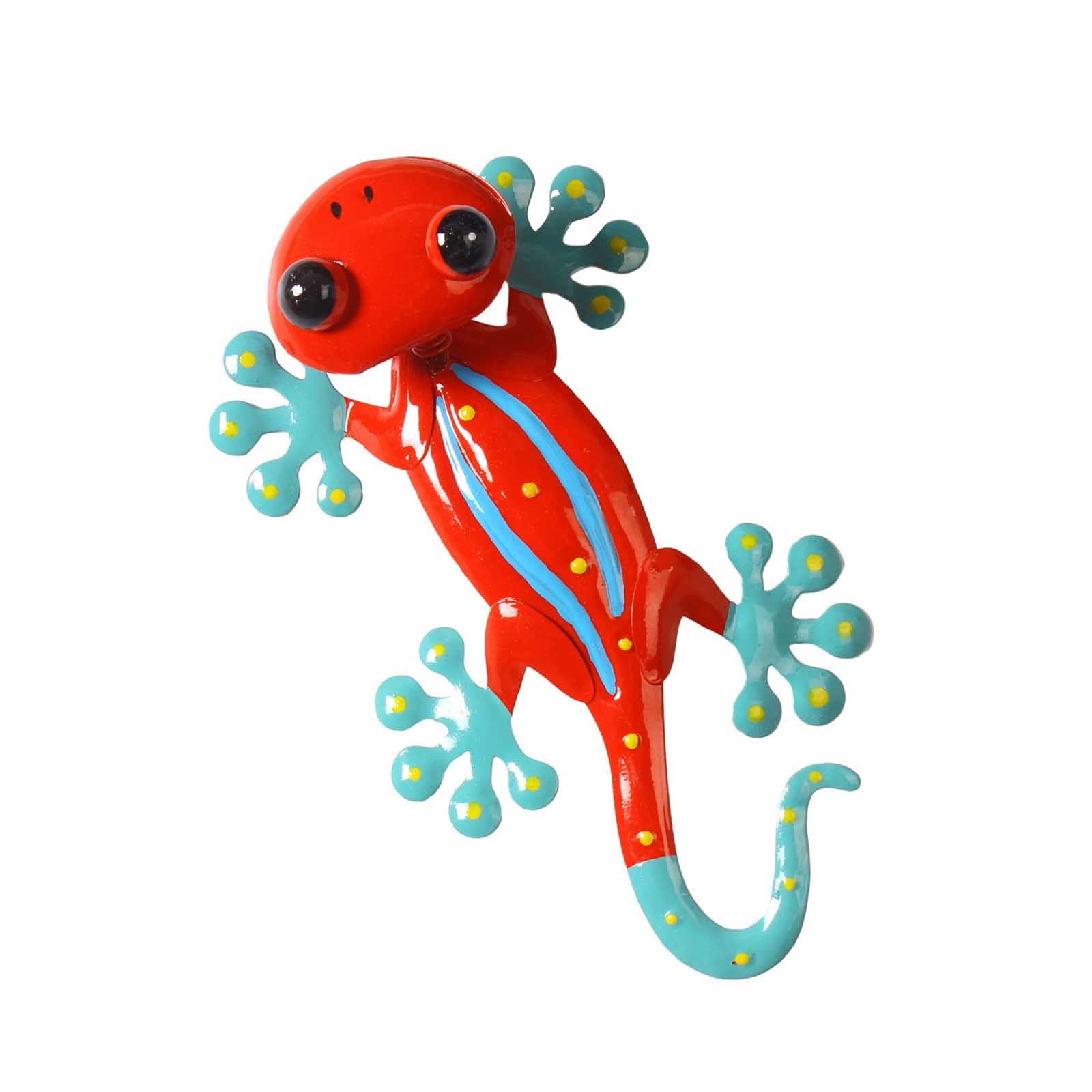 Gmogad Handcrafted Lizard Iron Wall Hanging - Outdoor Indoor Bohemian ...