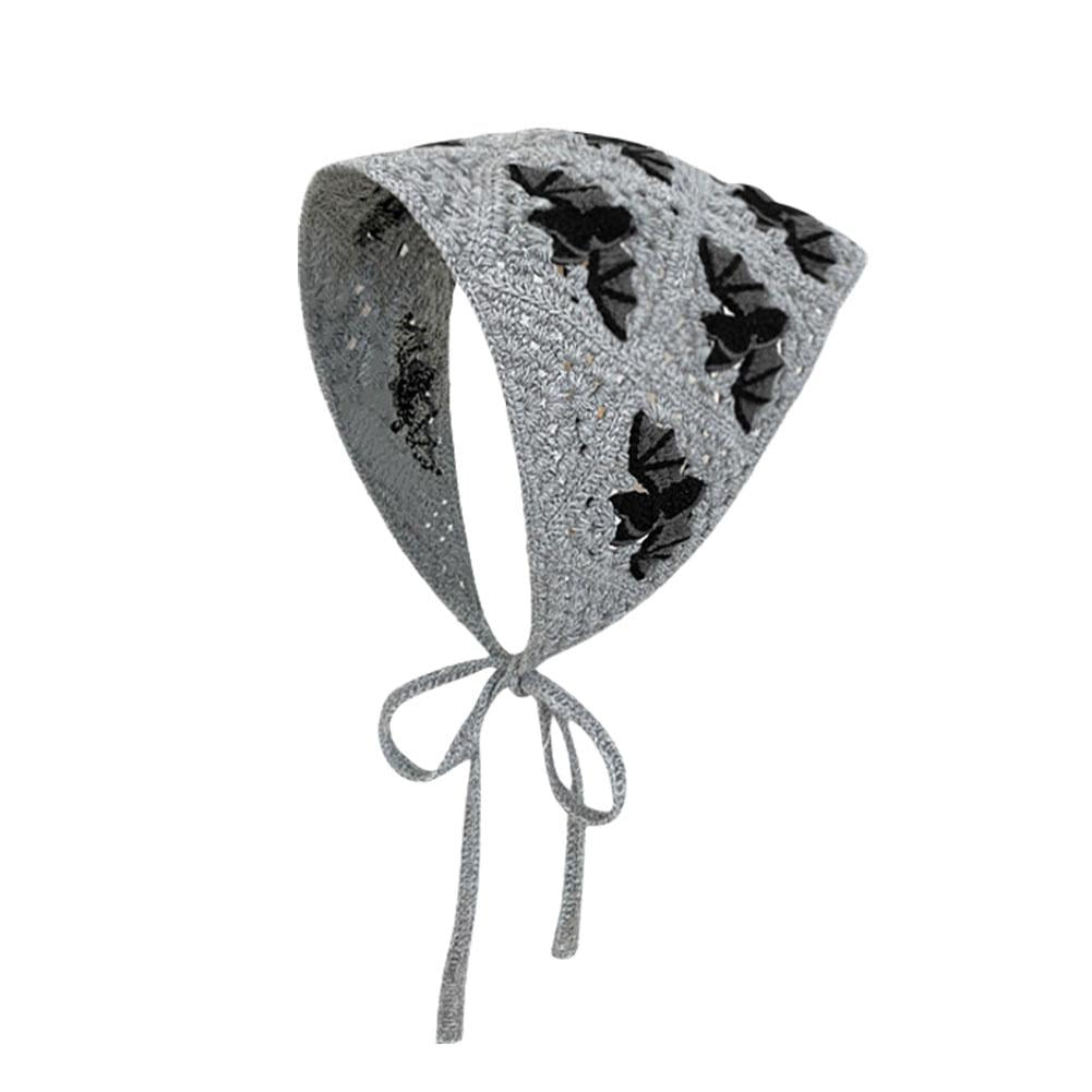 Clearance! Gothic Crochet Bandana Scarf, Halloween Ghost Bat Headbands ...