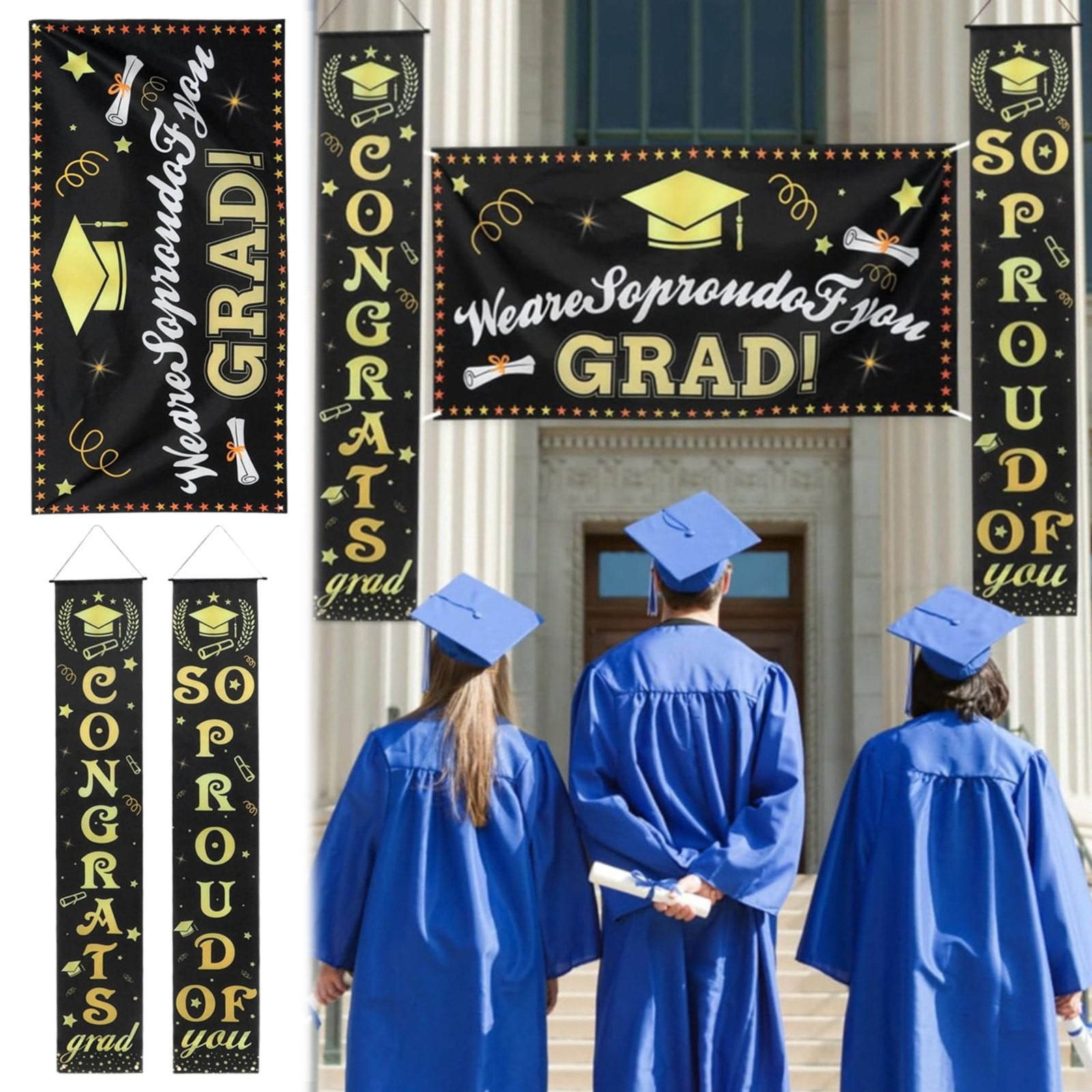 Clearance!Graduation Banner,Graduation Yard Sign,Graduation Season Couplet Set 2025 Graduation ...