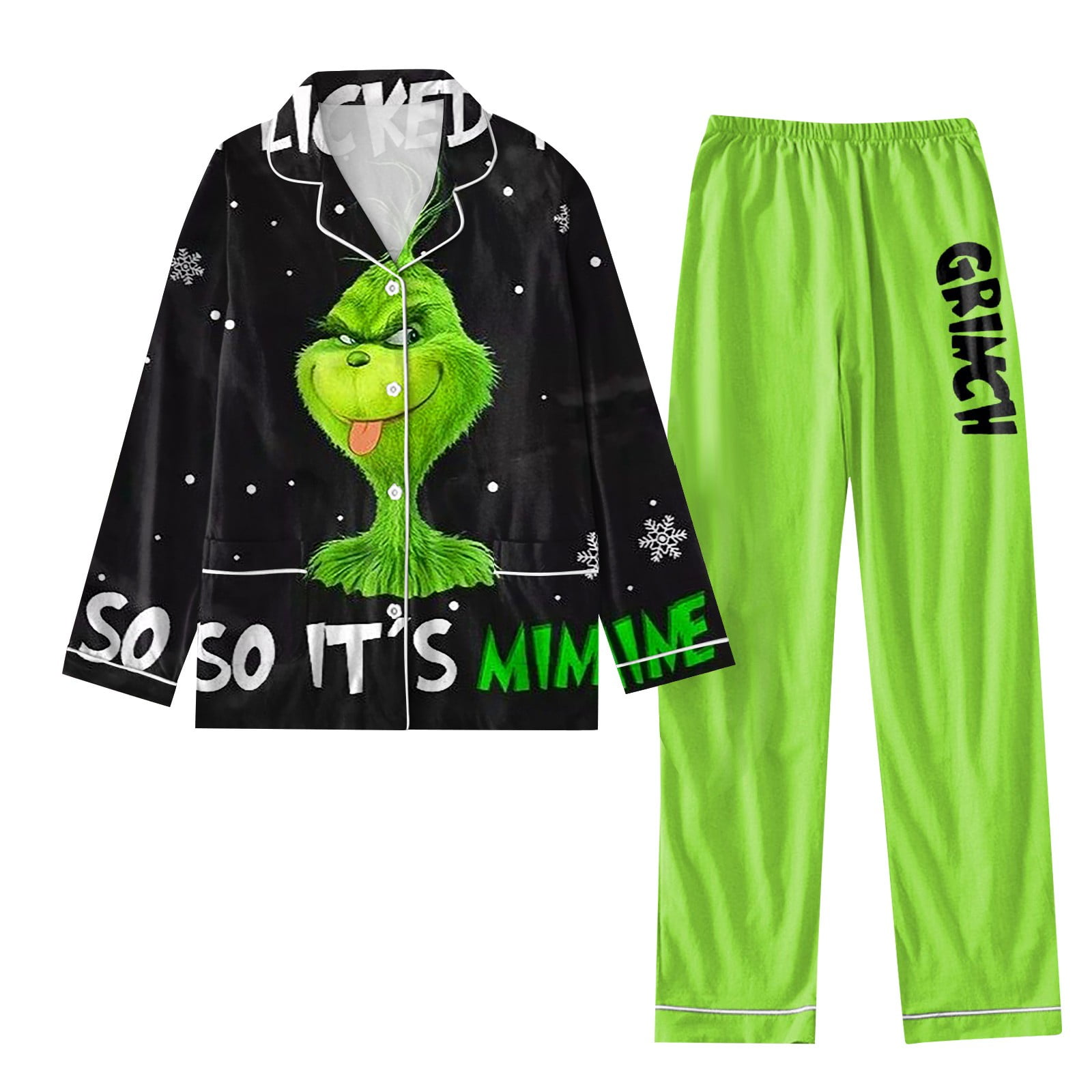 Clearance Grinch-Themed Family Matching Sets - Pajamas for a Wholiday ...
