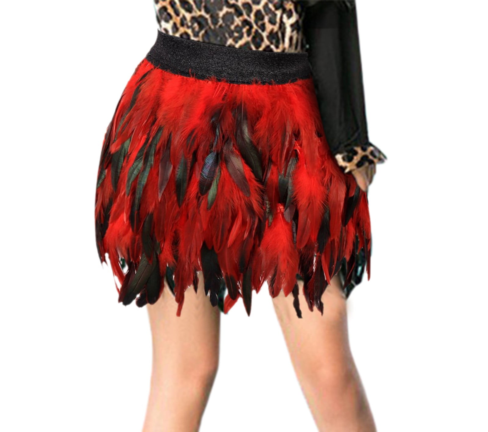 Clearance! HCURIBAD Feather Skirt Women, Womens Stage Performance ...