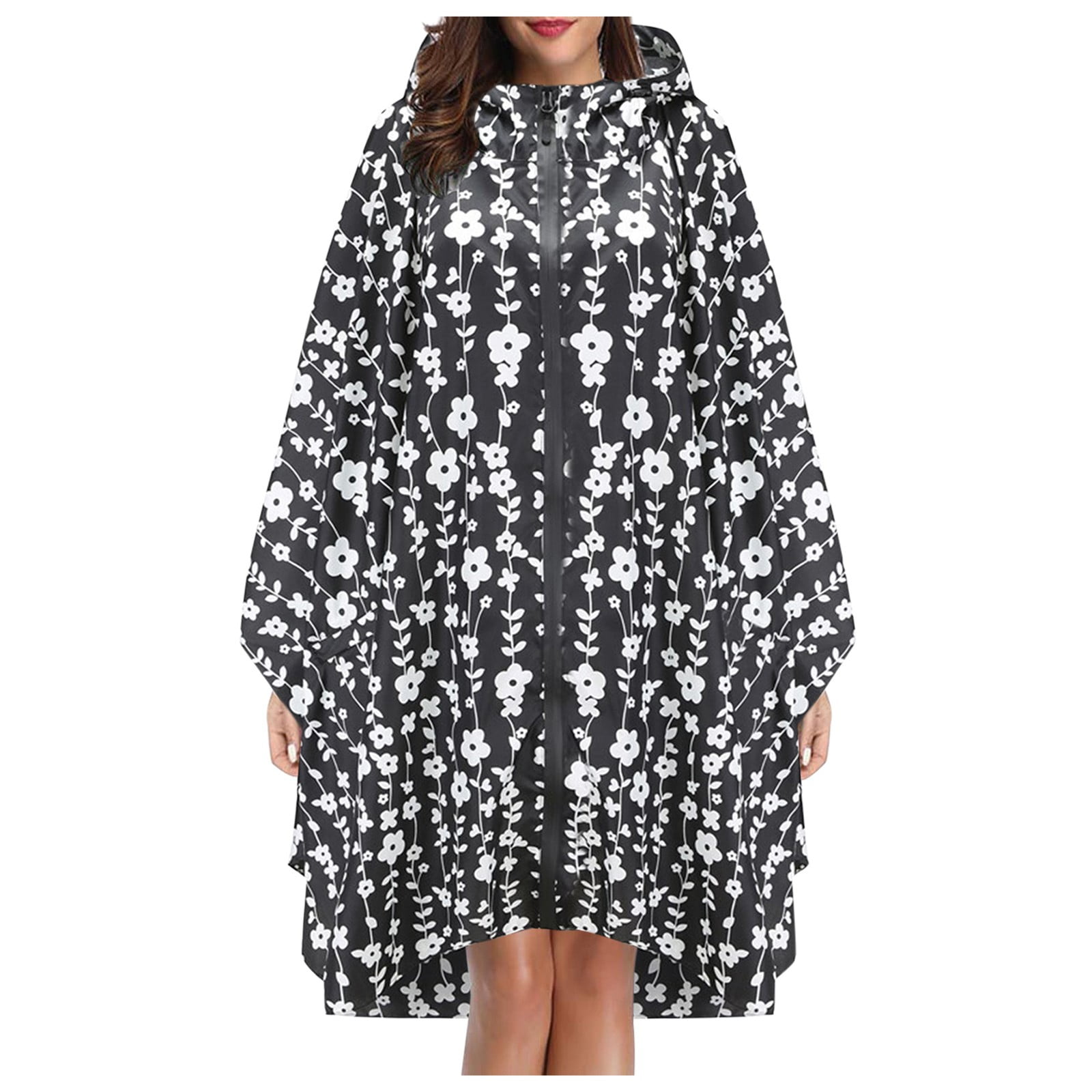 Clearance! HCURIBAD Rain Ponchos for Adults,Rain Ponchos Reusable Adult ...