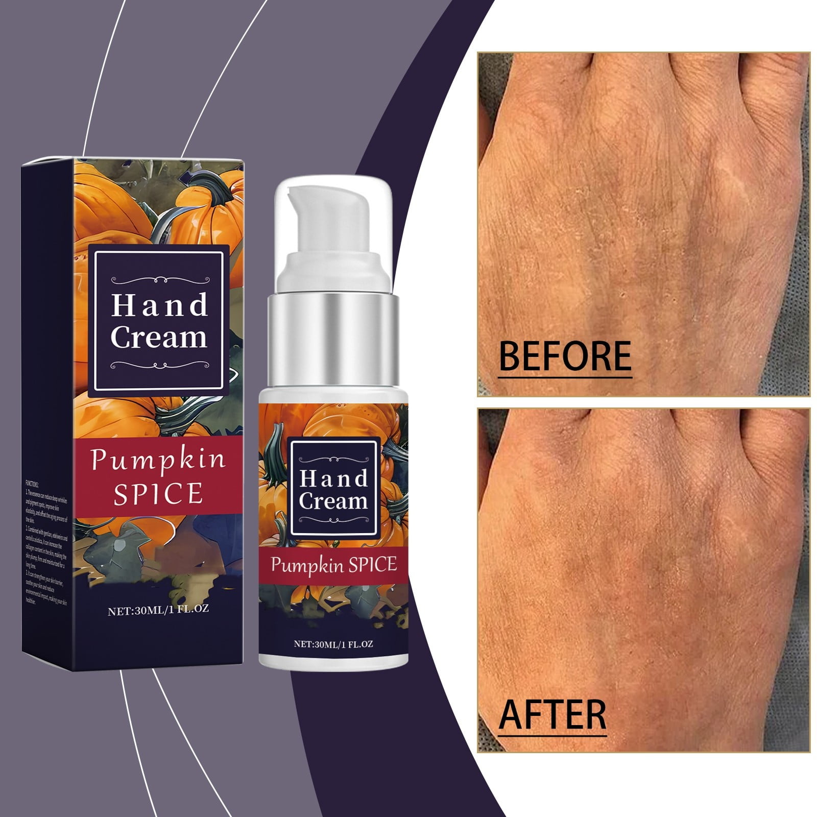 Clearance Hadred Hand Creams Pumpkin Moisturizing Hand Moisturizes Dry