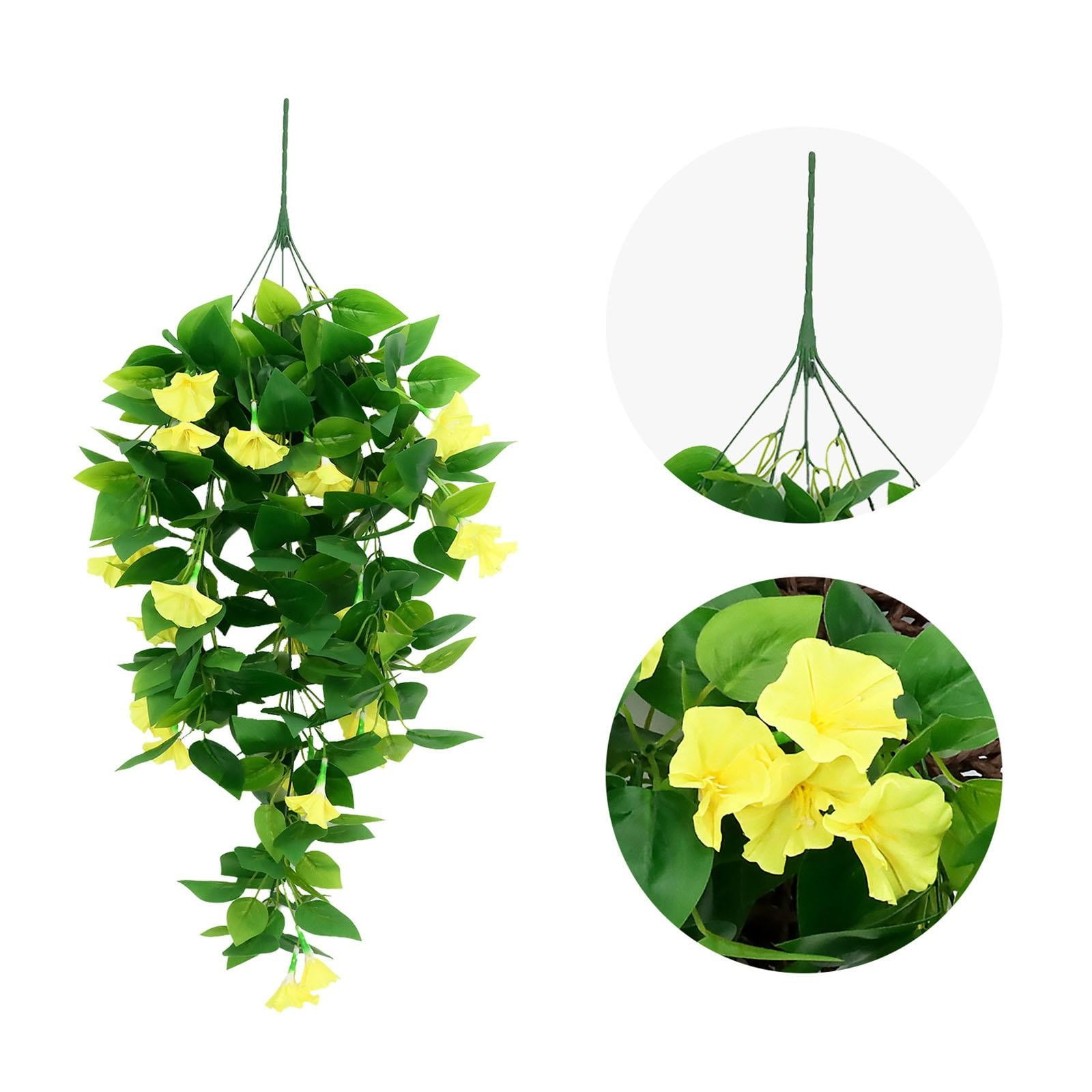 Clearance! Haidf 1Pc Artificial Wisteria Hanging Flowers, Faux Vines ...