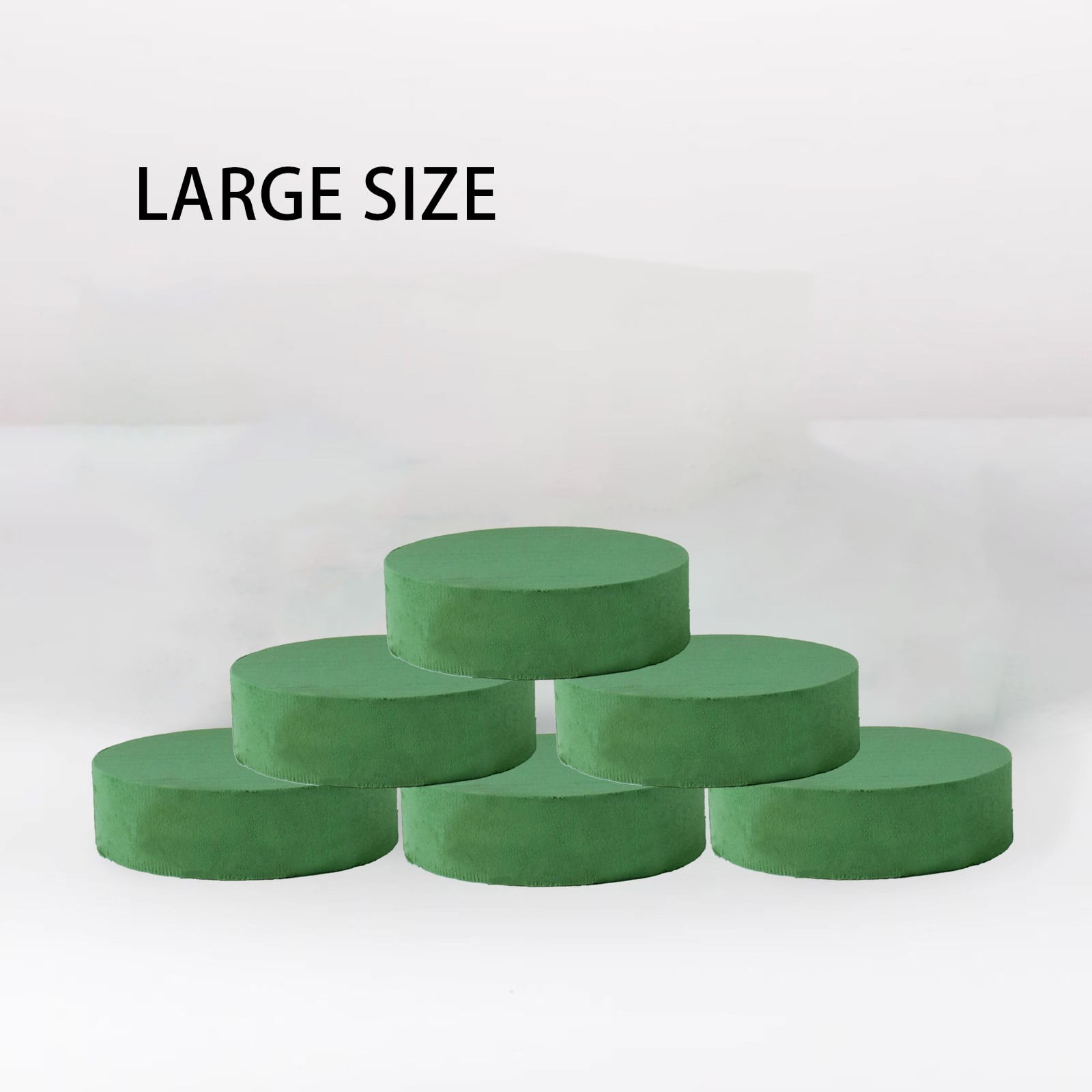 Clearance! Haidf 6Pcs Round Floral Foam Blocks, Green Wet Dry Flower ...