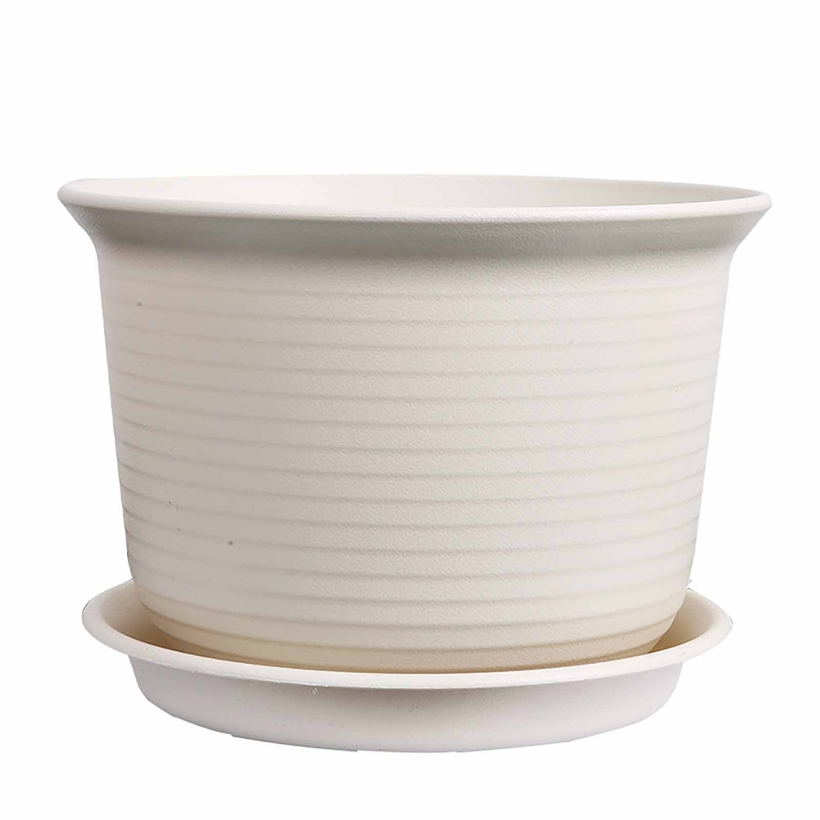 Clearance! Haidf Plant Pot, Thicken Plastic Planter with Tray and Multi ...