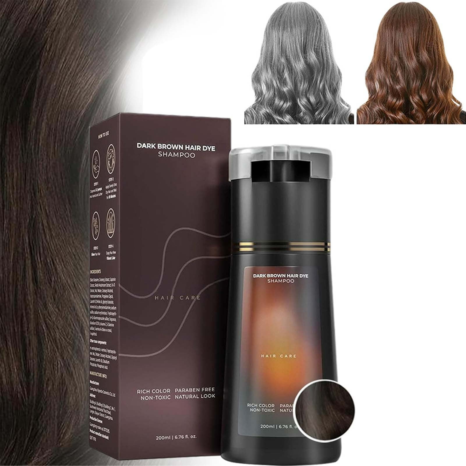 Hair Dye Shampoo, 2025 Hair Color Dye Shampoo, Hair Care Instant Dye ...