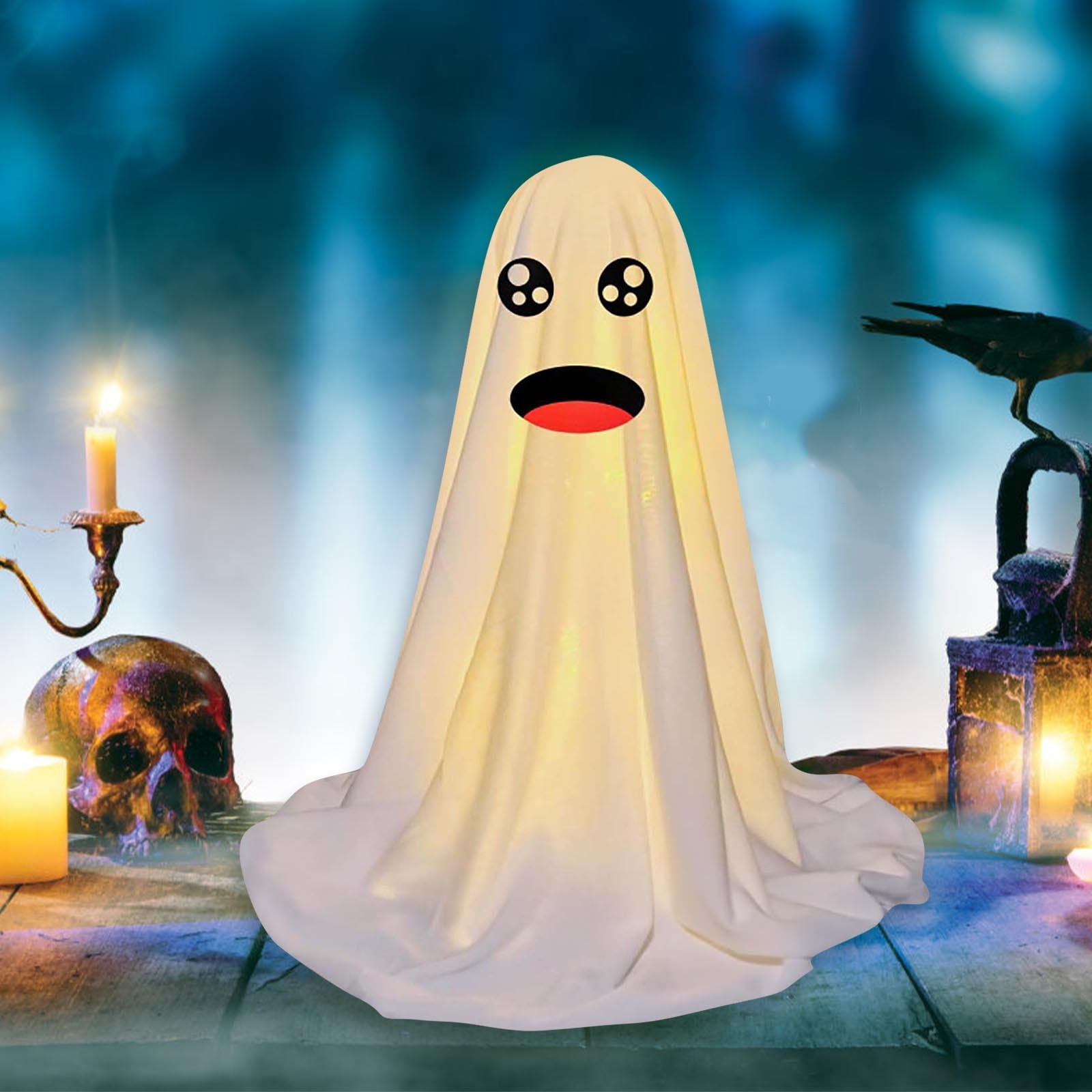 Clearance! Halloween Decorations Outdoor, Halloween Lighted White Cloth ...