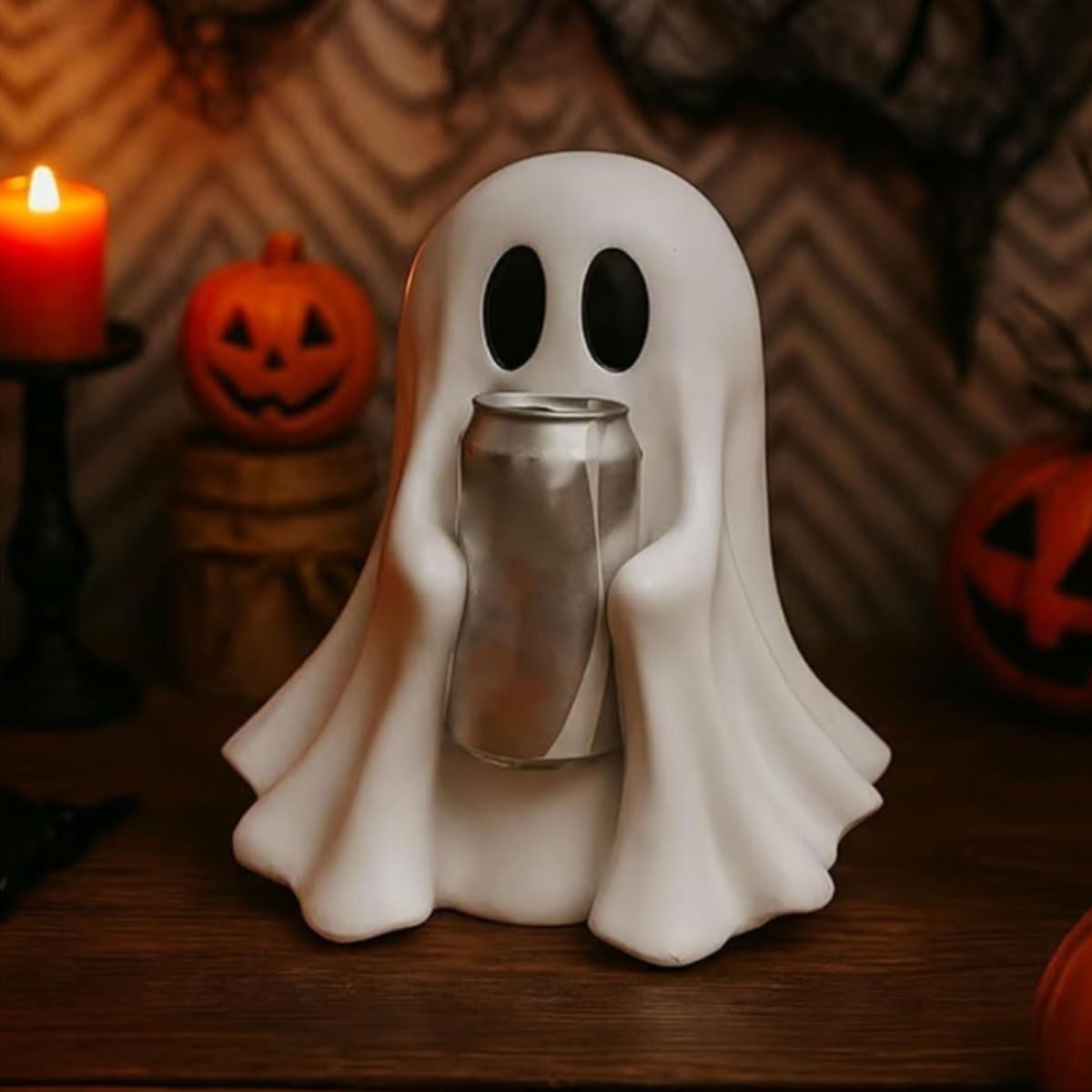 Clearance!Halloween Ghost With Coke Ghost - Spooky Beverage Holder ...
