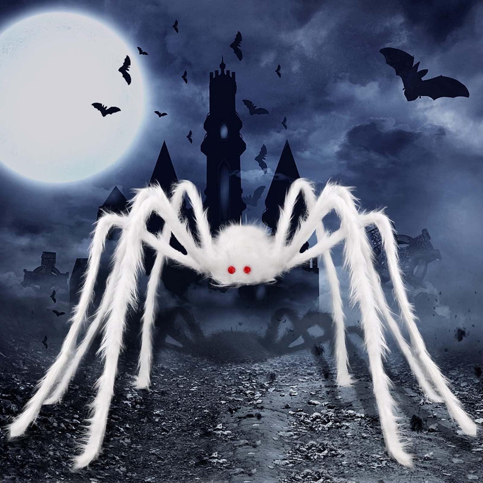 Hvmvliv Halloween Giant Fake Spider Halloween Hairy Spider Decorations ...