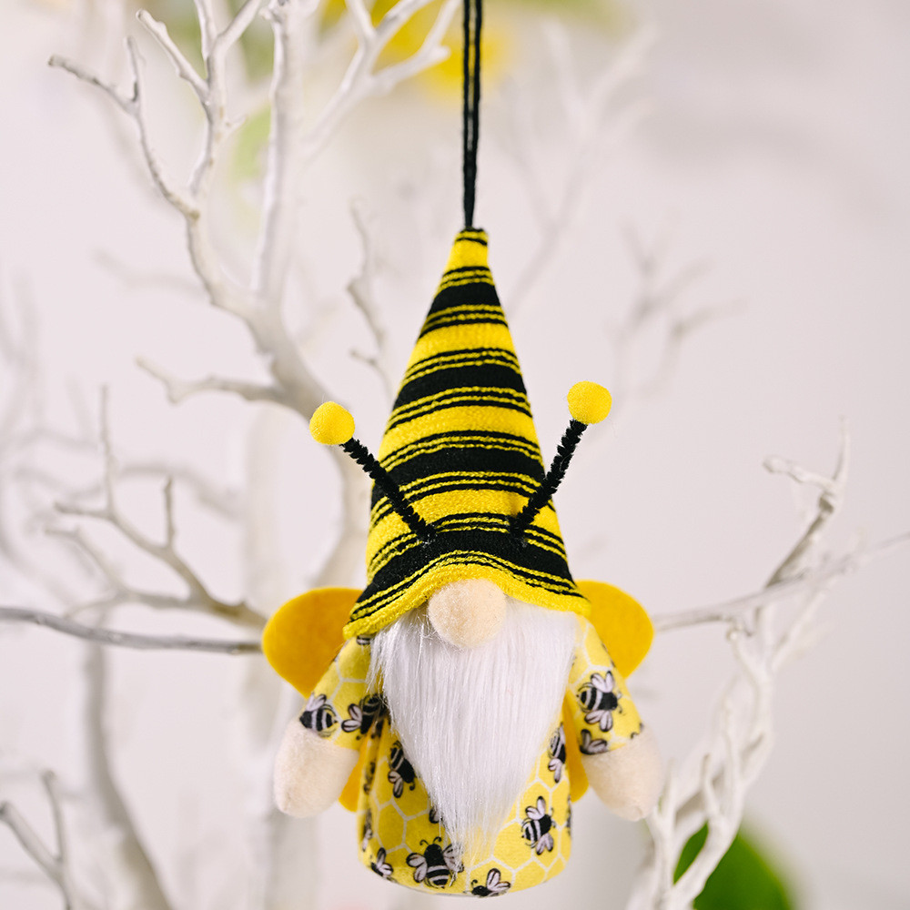 Bee Day With Tentacles Faceless Doll Doll Bee With Lamp Dwarf Ornament Bee Luminous Pendant ...