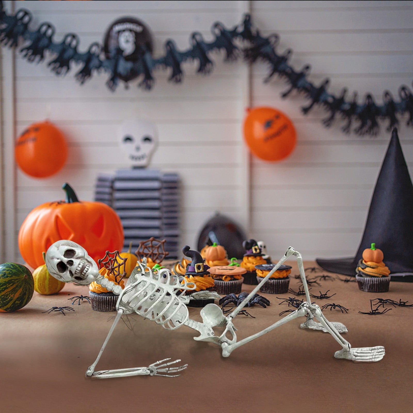 Clearance Halloween Movable Skeleton Human Model, 3D Printed Skeleton ...