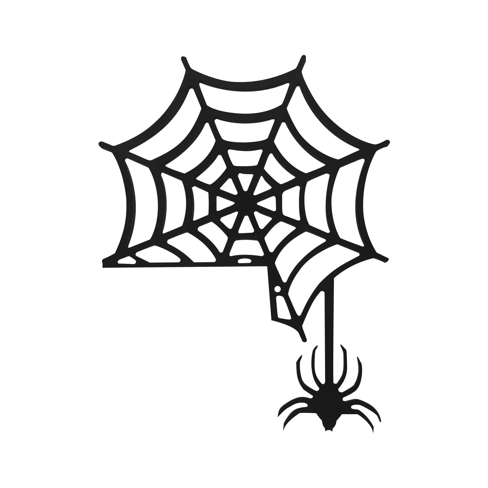 Clearance! Halloween Spider Door Corner Decor, Wooden Spider Silhouette ...
