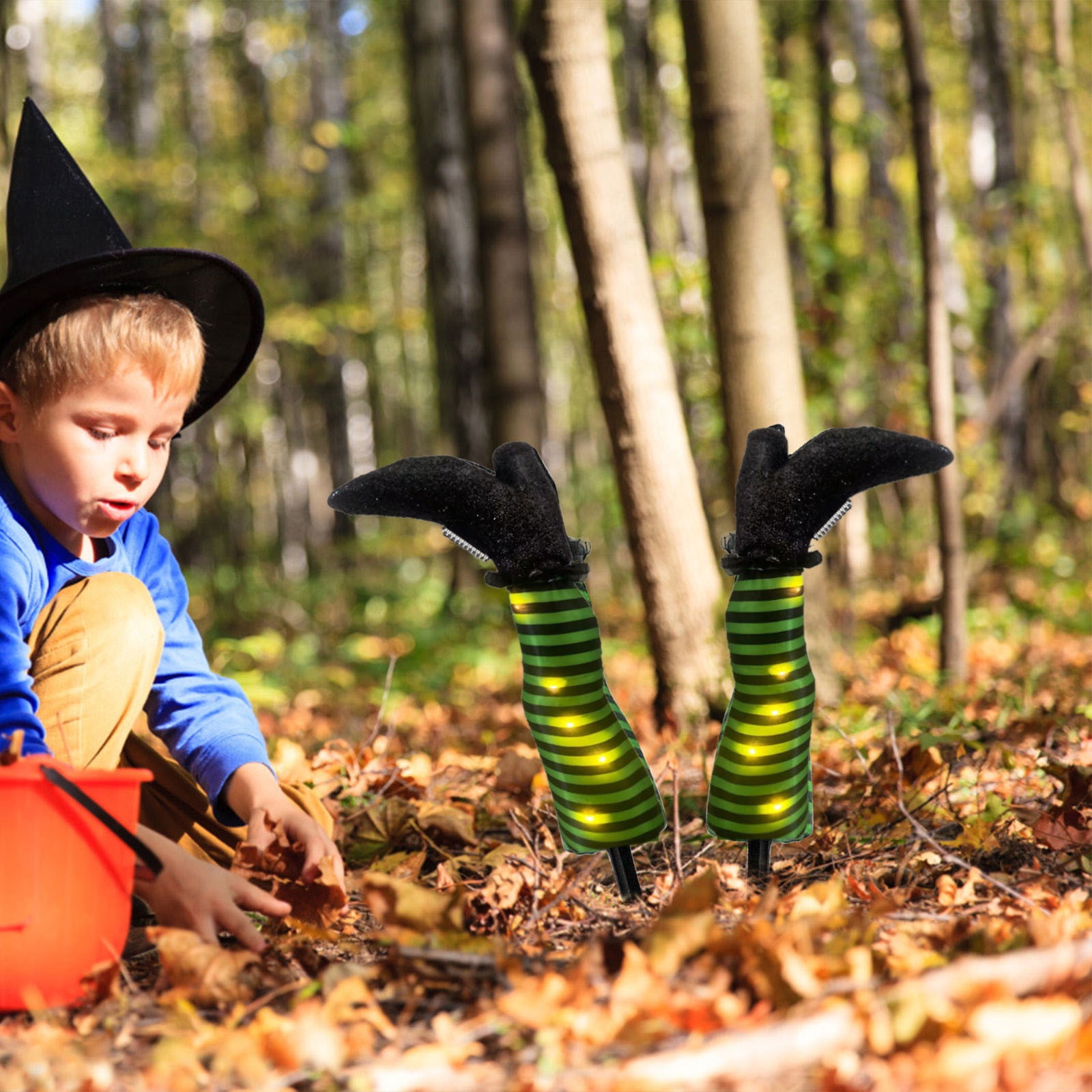 Clearance Halloween Wicked Witch Legs with Lights,Halloween Decoration ...
