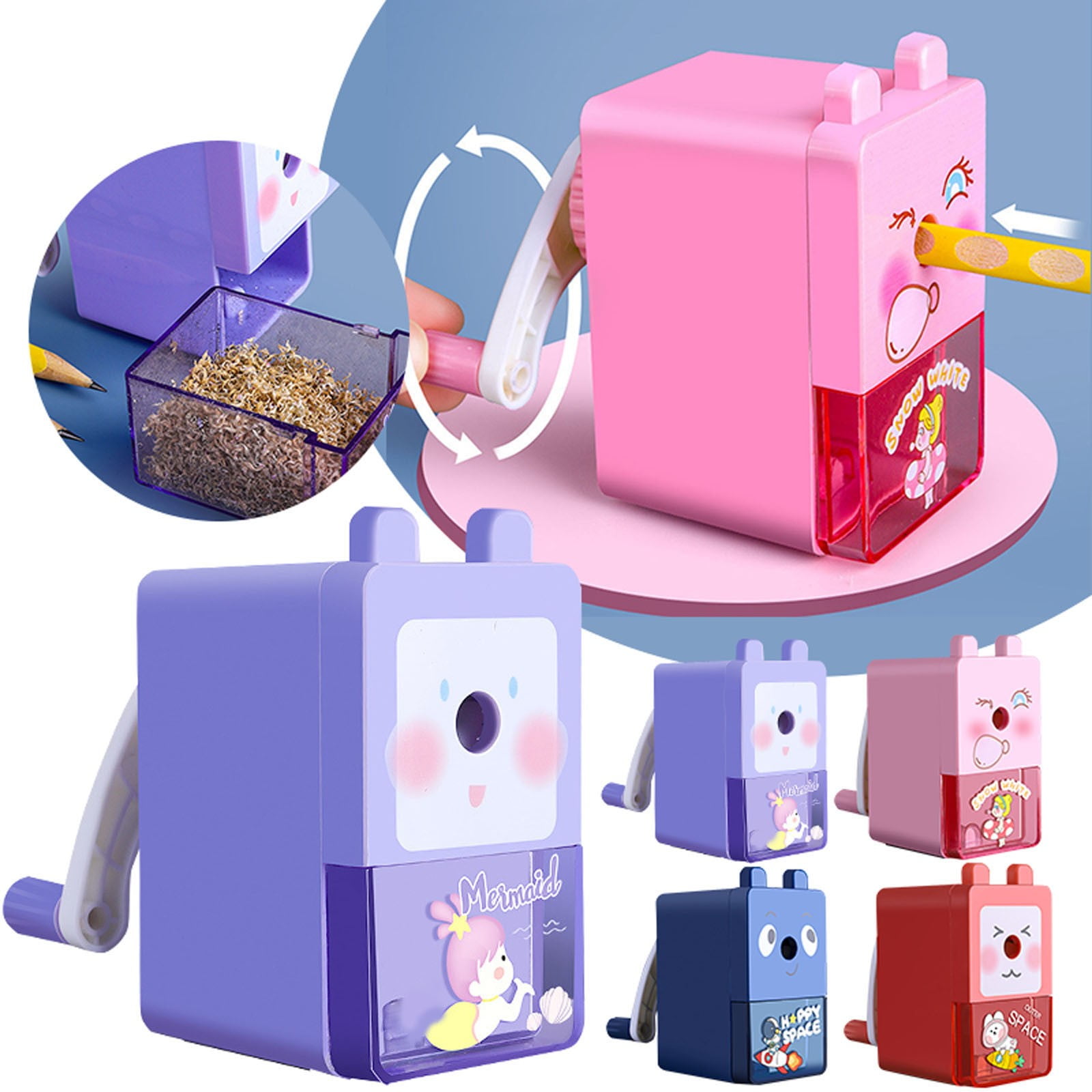 Clearance! Hand Crank Pencil Sharpener Cartoon Pencil Sharpener ...