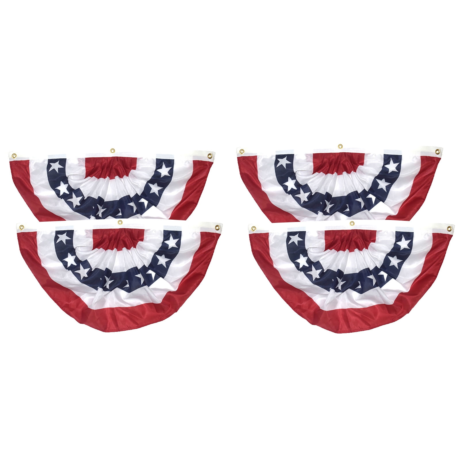 Clearance! Hanging Fan Flag Independence Day Bunting Semi Circle ...