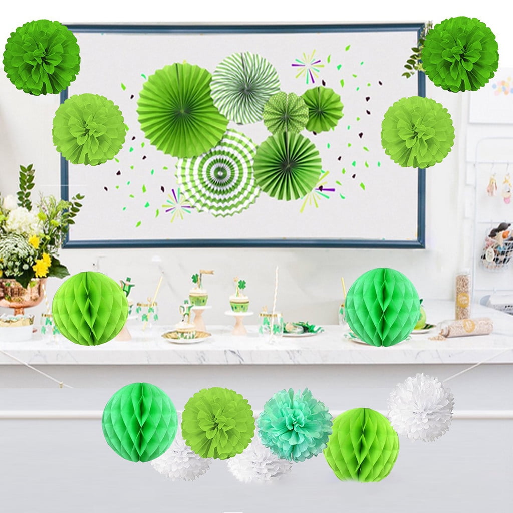 Clearance Hanging Paper Fans Flower Ball Tissue Paper Flower And ...