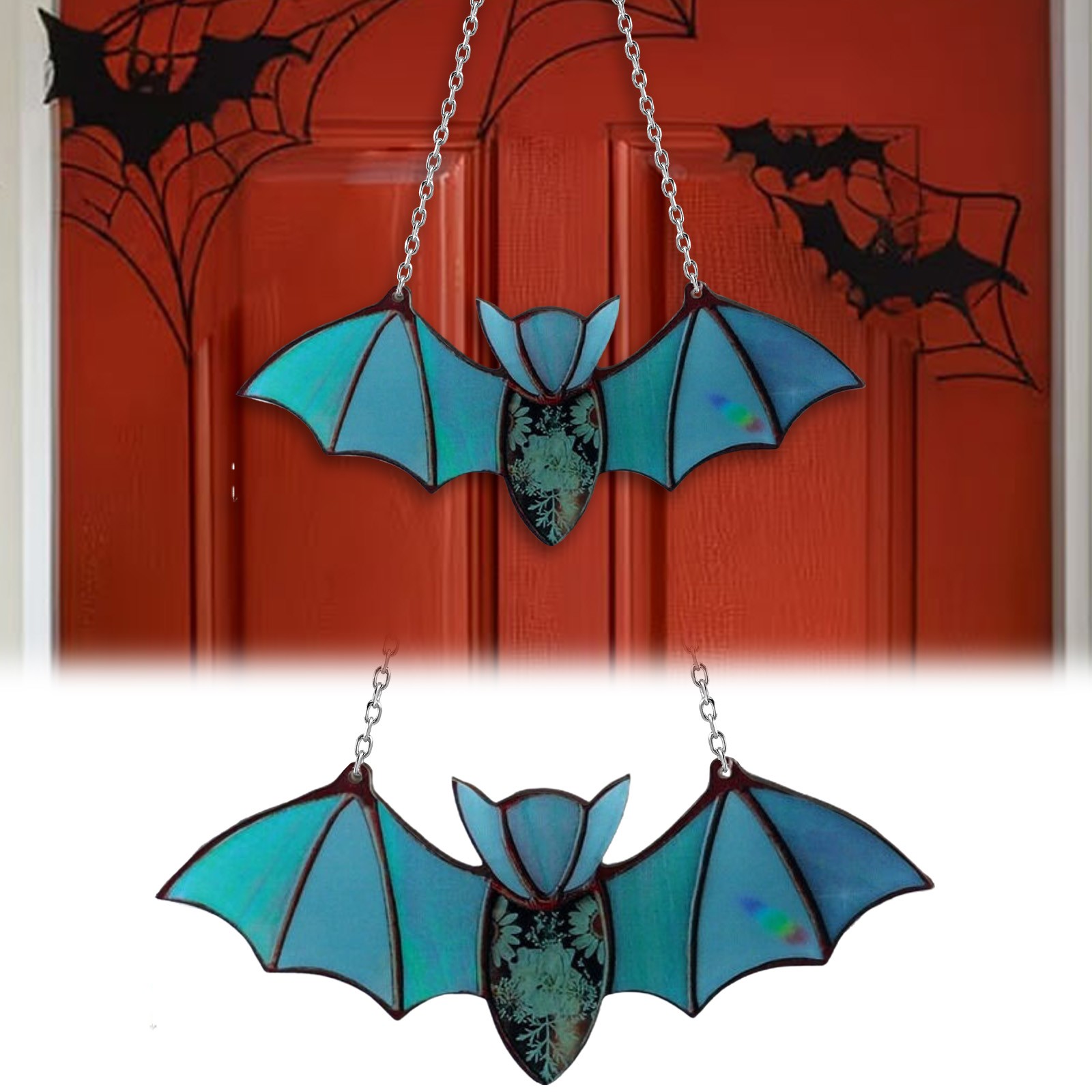 Clearance Hangs under $5,Halloween Bat Window Hanging Acrylic Wall Art ...
