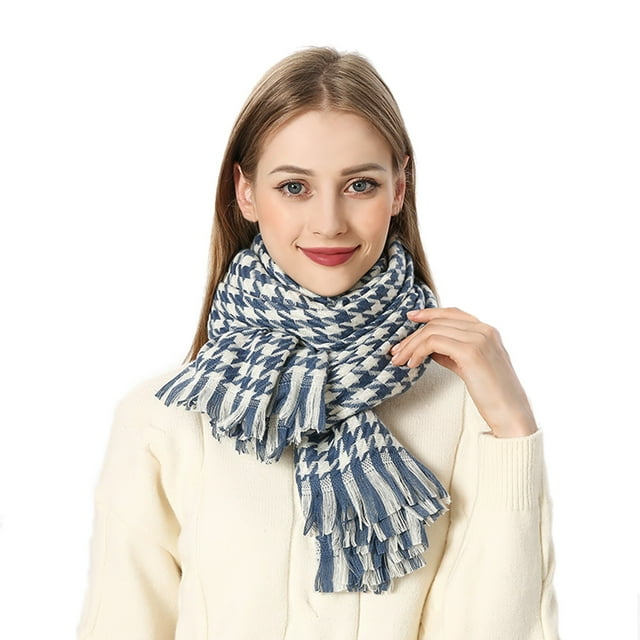 Clearance! Hassda Autumn Winter Women Fashion Plaid Printed Keep Warm ...