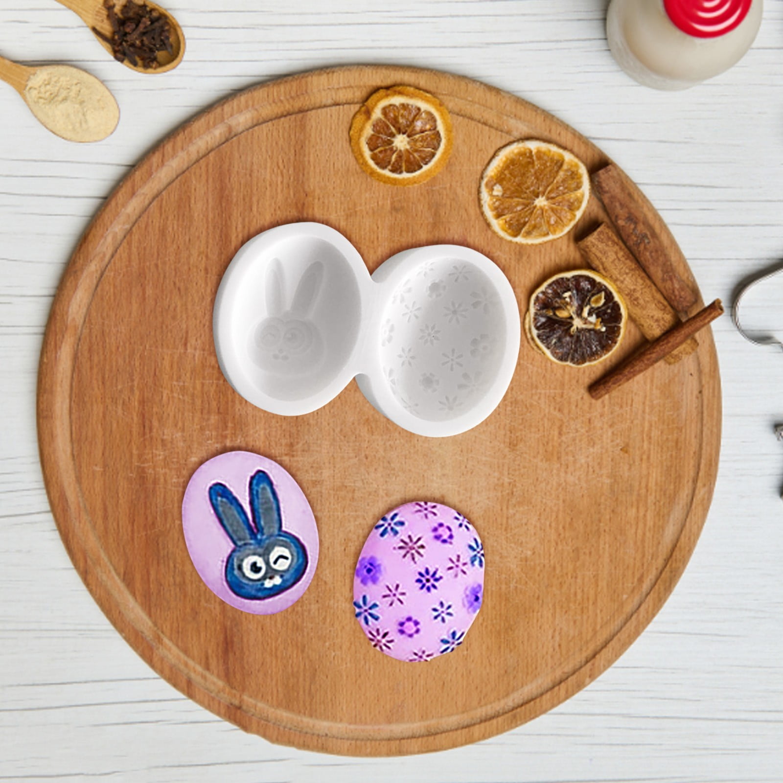 Clearance Hcnuuo Cake Mould Cake Pan Easter Bunny Eggs DIY Chocolate ...