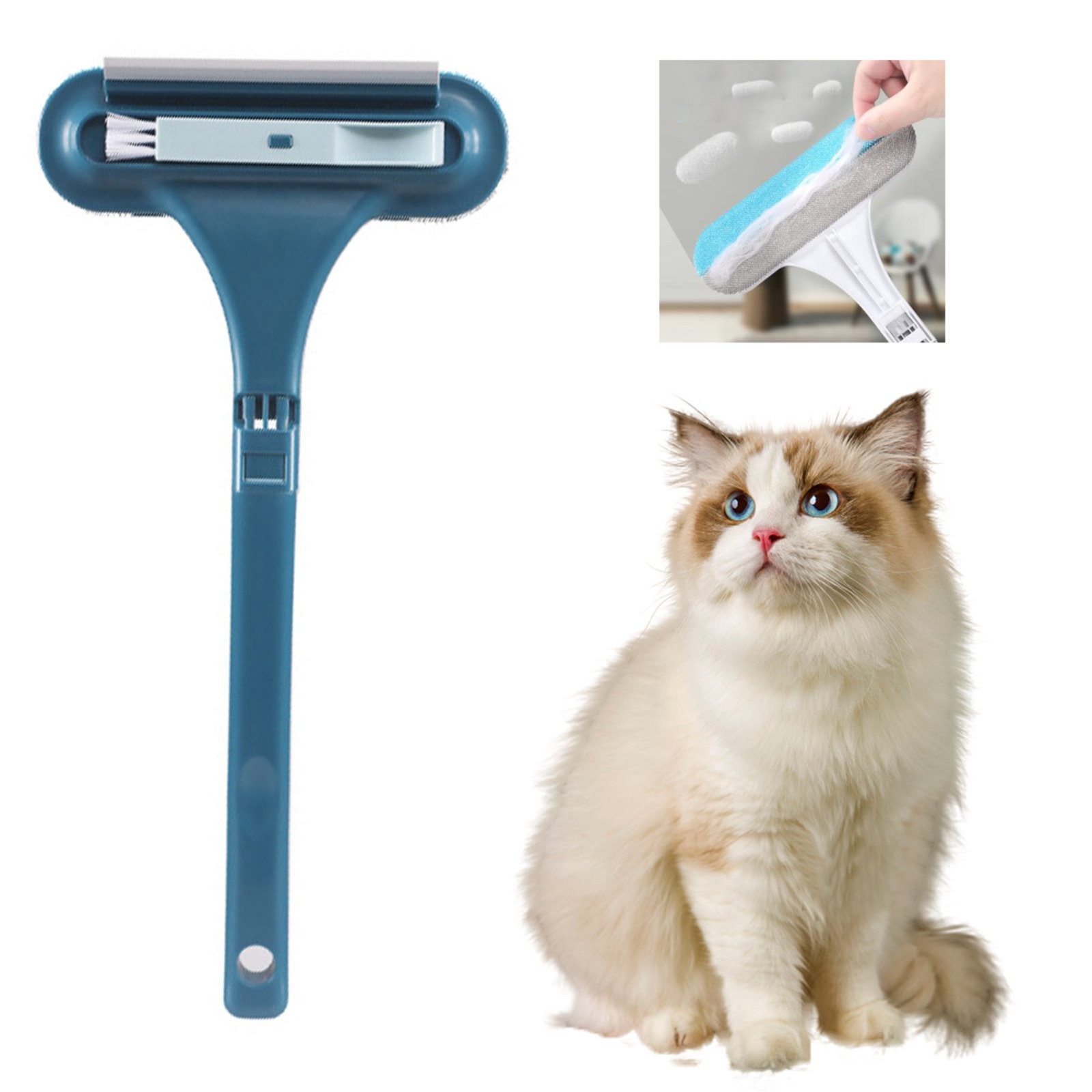 Hcnuuo Cleaning Brush Reusable Pet Hair Remover Dust Tool Dog Cat For ...