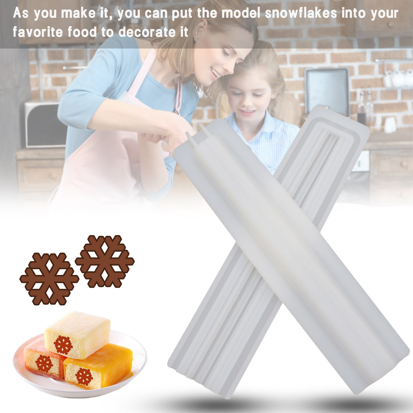 Iodue Silicone Baking Molds Tube Column Silicone Soap Mold Embedded ...