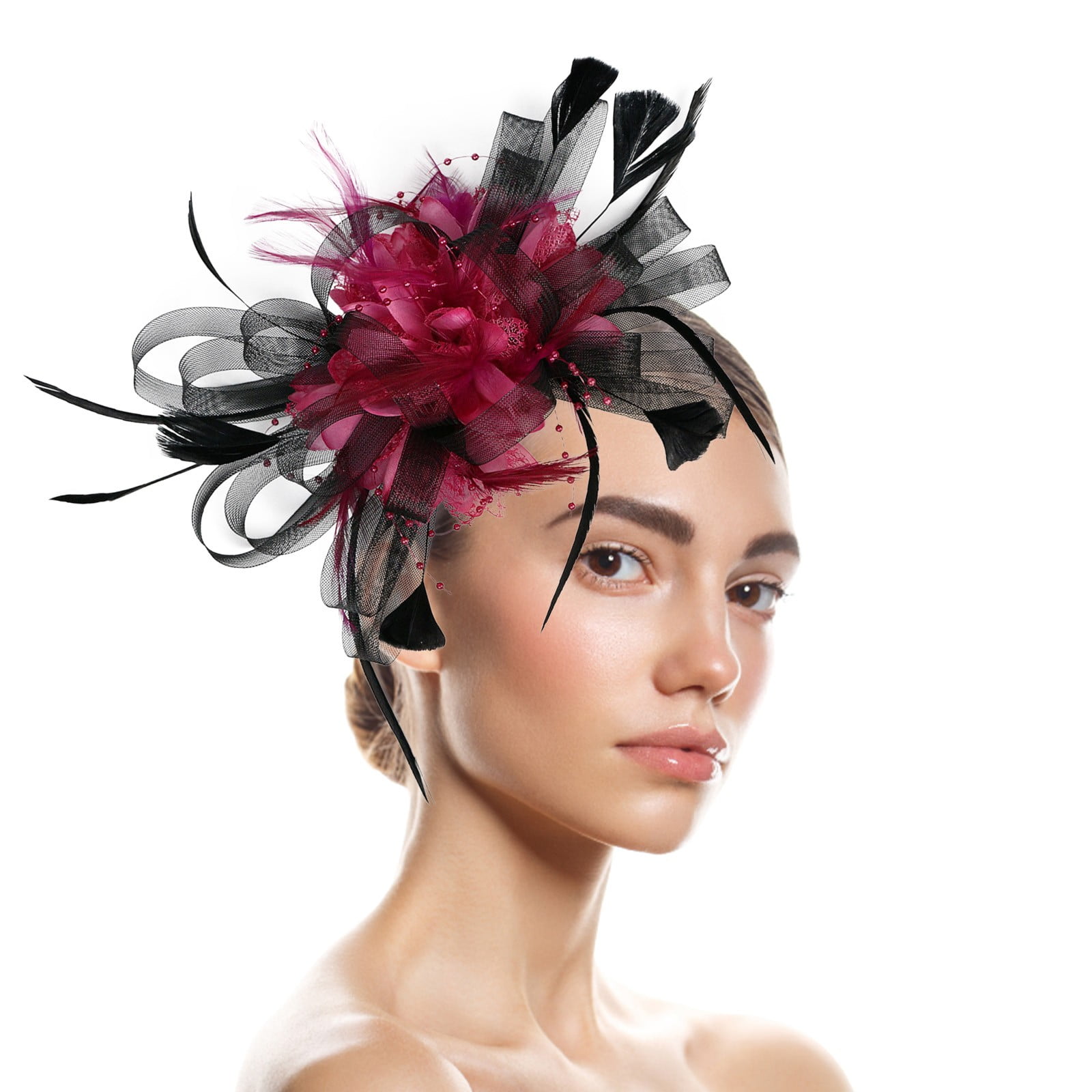 Clearance Heardband Hats for Women Fascinators Womens Pillbox Flower ...