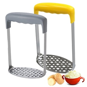 VANLOFE Stainless Steel Potato Masher, Wave Shape Kitchen Utensil ...