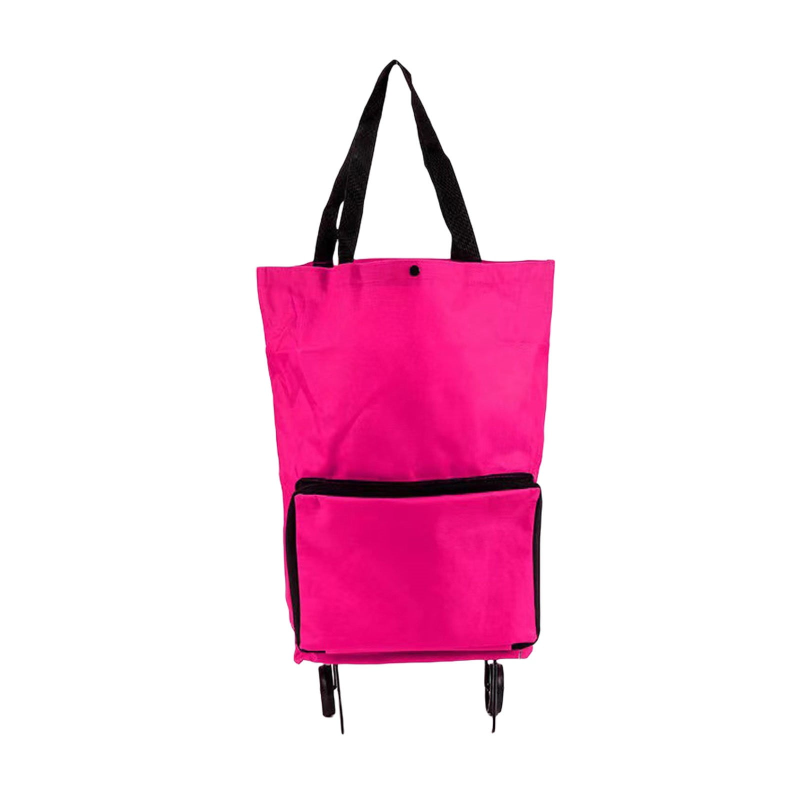 Hewann Portable Trolley Bag Foldable Trolley Bag with Wheels, Large ...