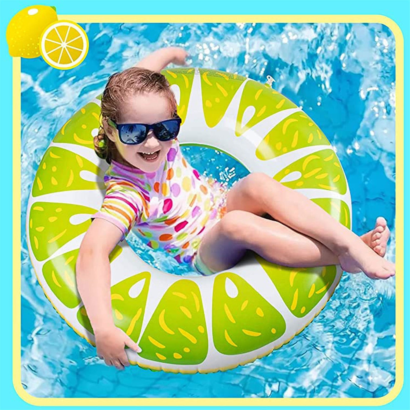 Clearance! Hewann Swim Ring Fruit Swim Ring Inflatable Swim Ring Pvc ...