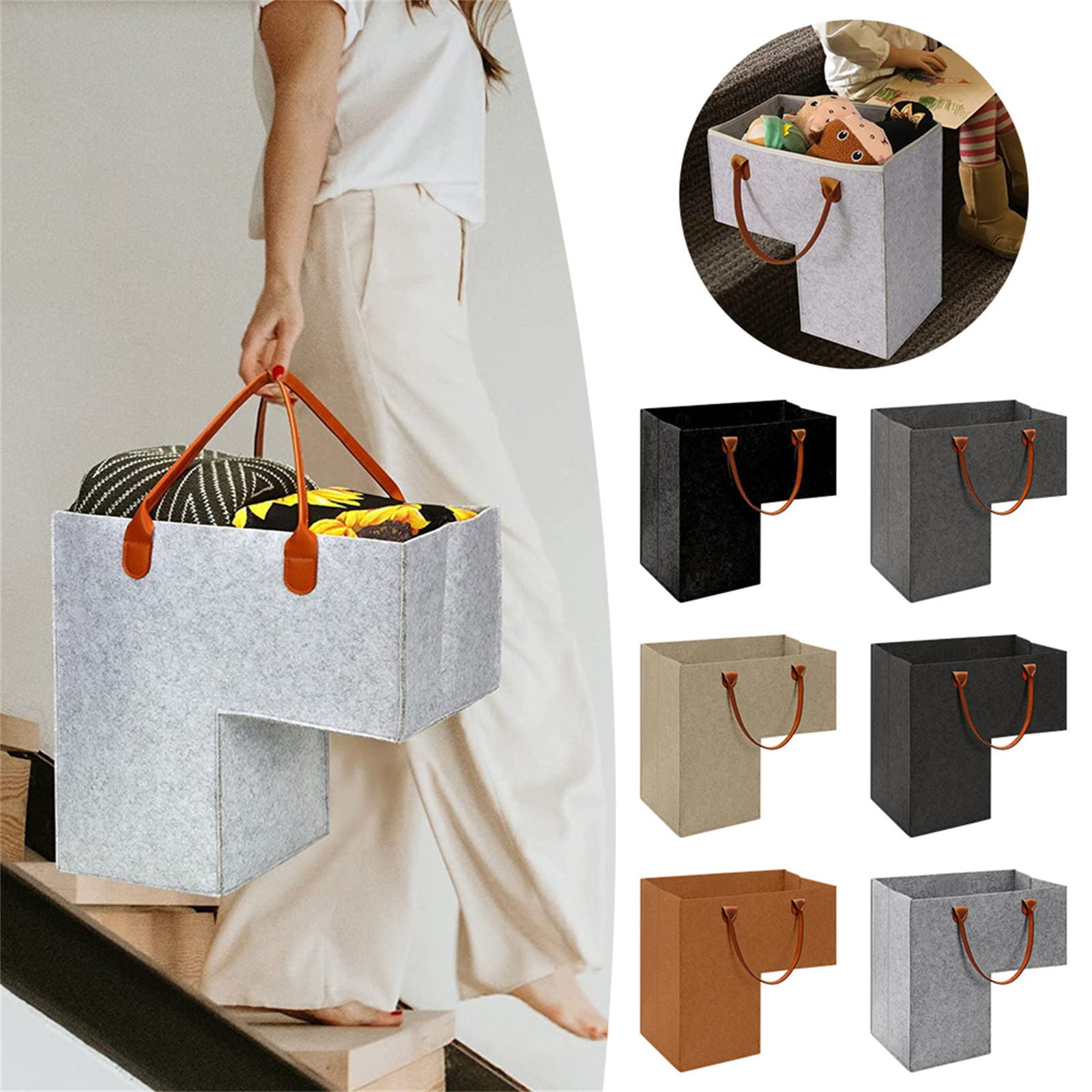 Clearance! Hexang Stair Basket For Carpeted Stairs And Wooden Stairs ...