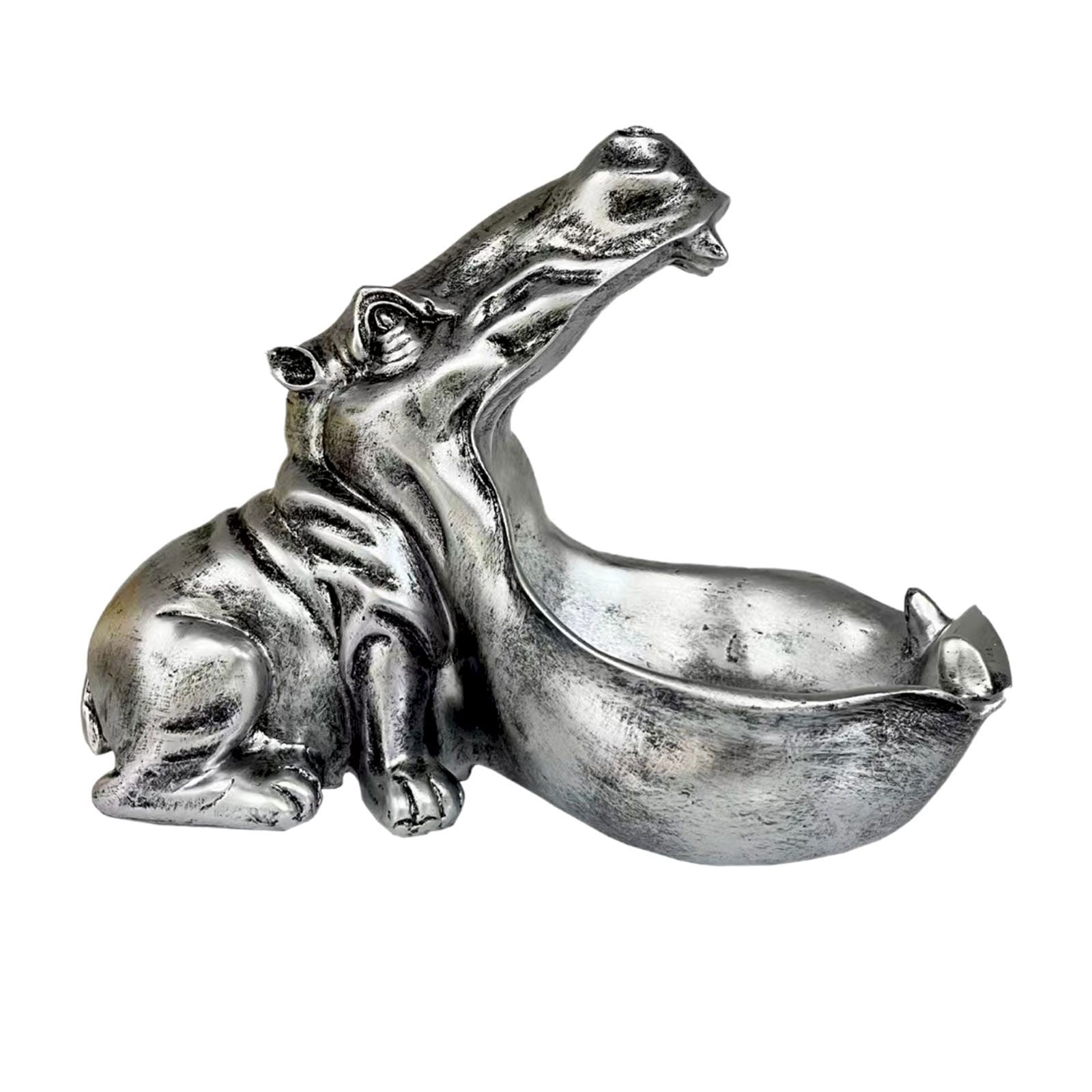 Clearance!! Hippo Statue Home Resin Hippopotamus Figurine Fun Candy ...