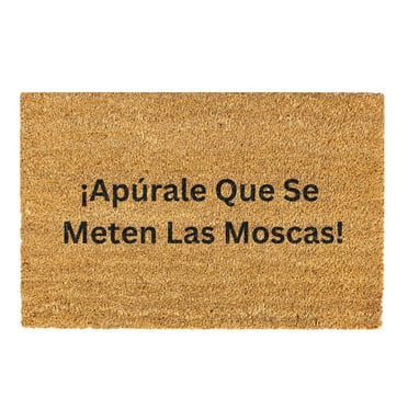 Geo Crafts 18 x 30 in. PVC Backed Stencilled Doormat, Go Away with ...