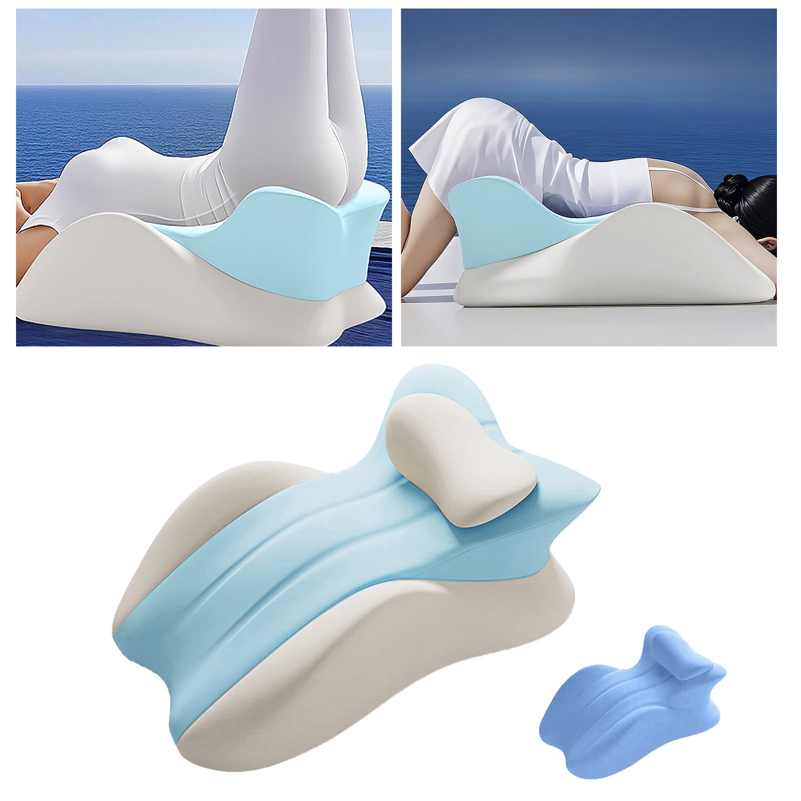 Clearance! Home Decor Bed Wedge Pillow For Adults Low Memory Foam Bed ...
