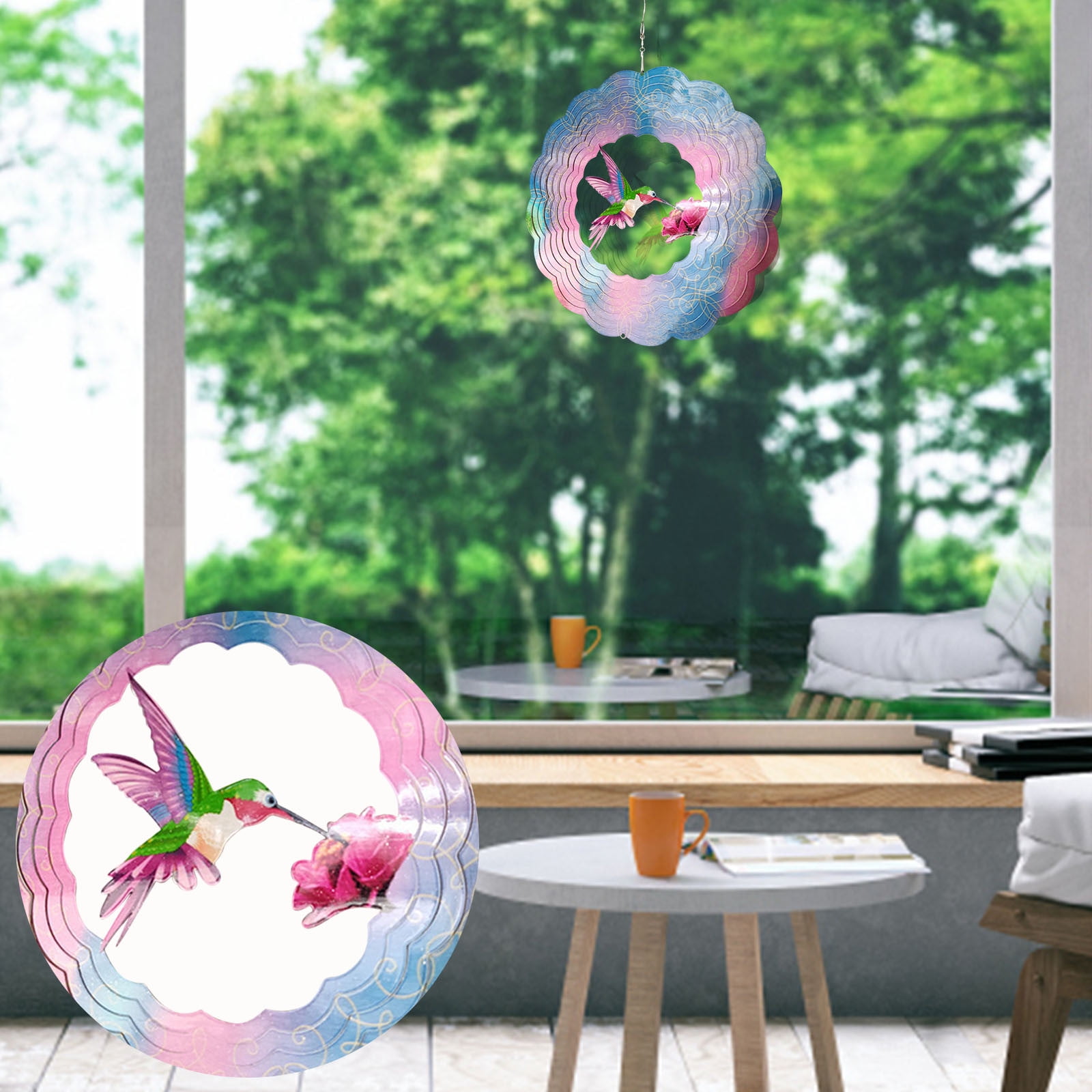 Clearance Home Decorations Farmhouse for Living Room 3-D Rotating Wind ...