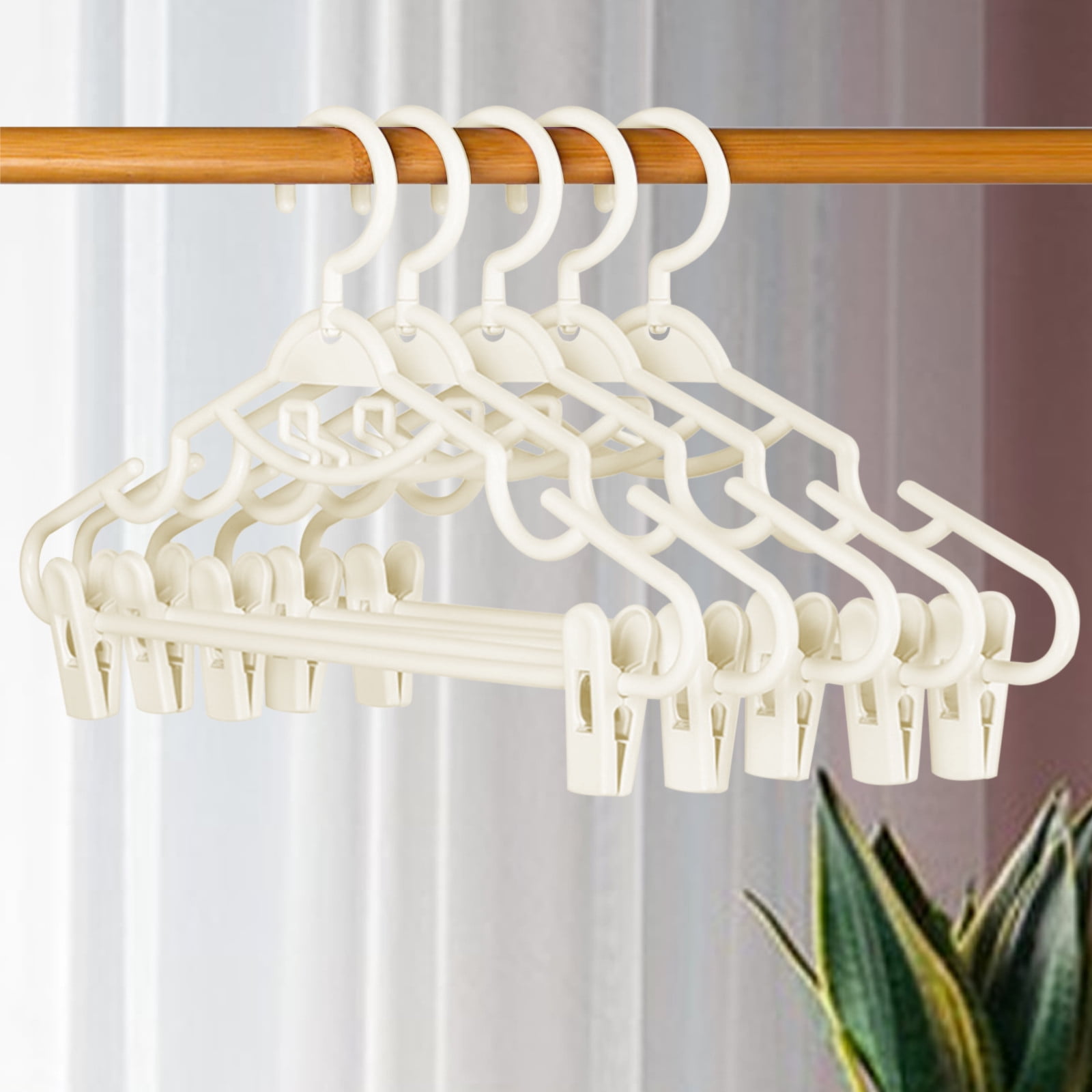 Clearance Home Textile Storage under $10 5 Pcs Household Clothes Hanger ...