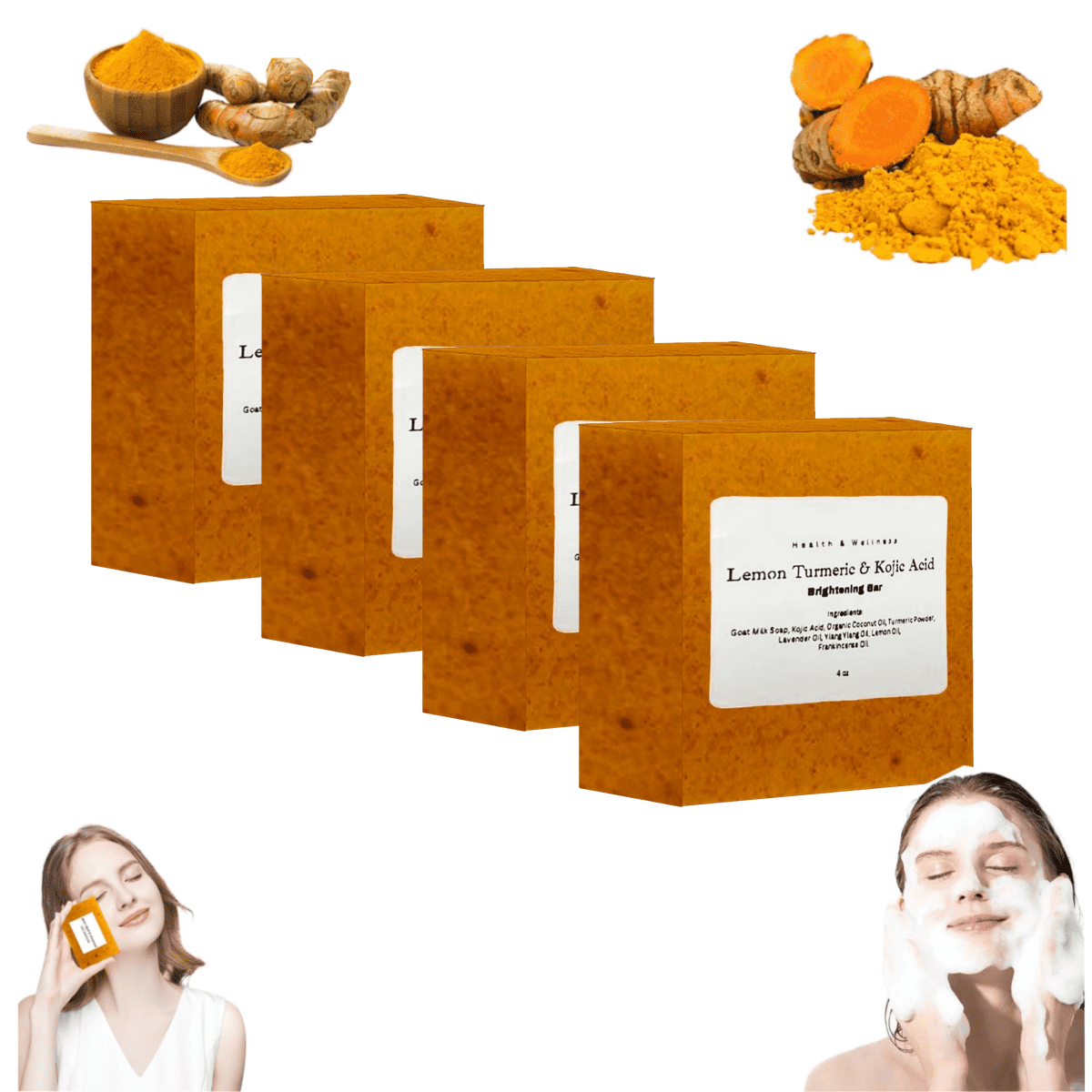 Clearance! Honey Glow Lemon Turmeric & Kojic Acid Soap, Honey Lemon ...